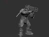 Orc-Punck with rocket launcher 3D model 3D printable | CGTrader