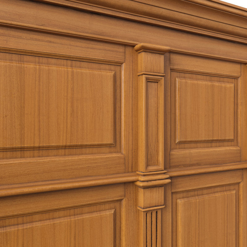 Wooden panel 01 03 3D model | CGTrader