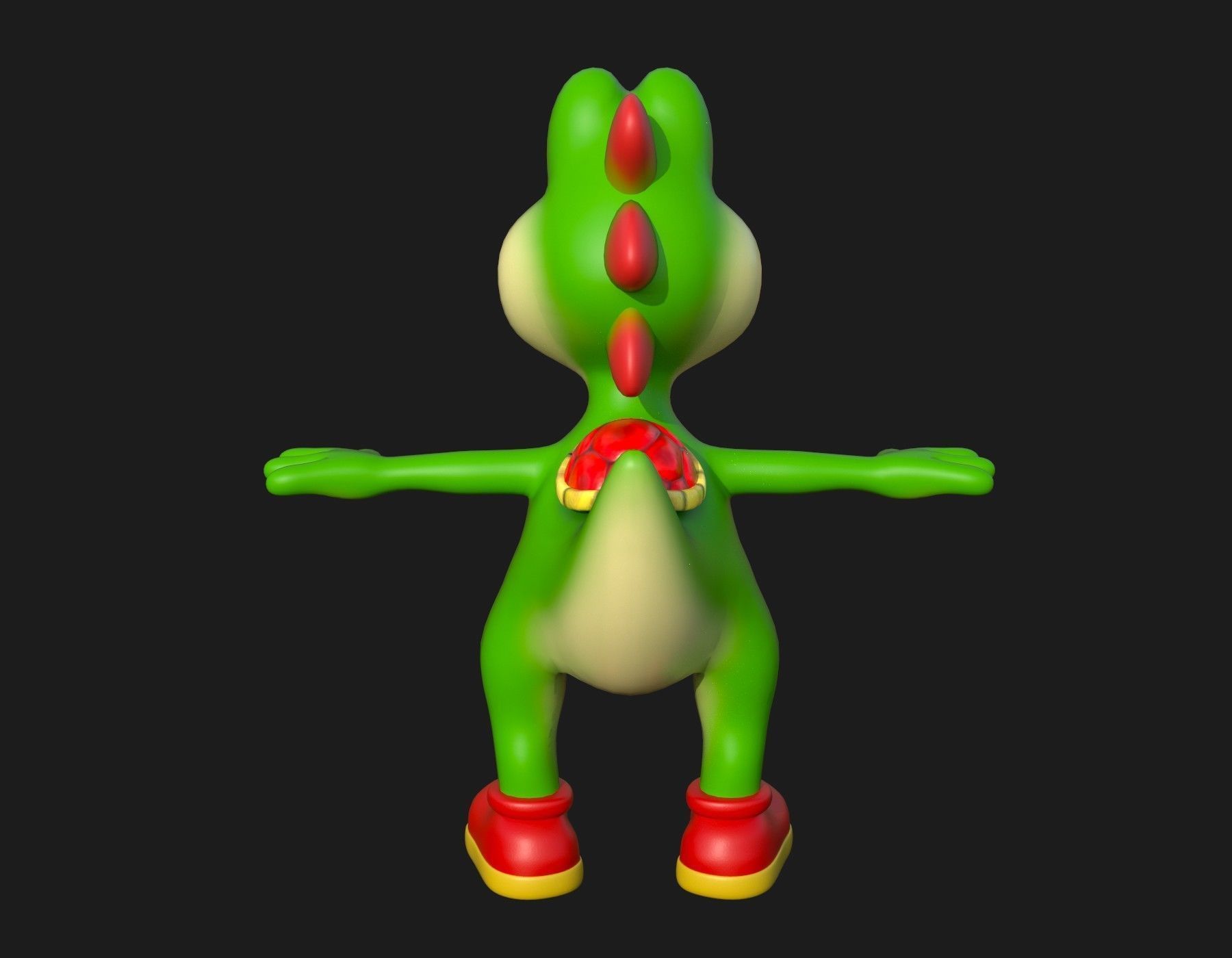 3D model Yoshi from Super Mario VR / AR / low-poly | CGTrader