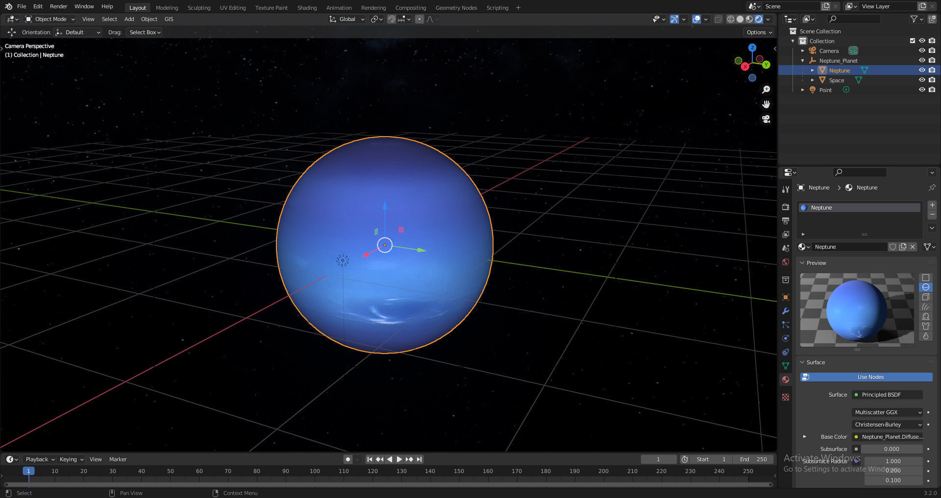 3D model Neptune Planet VR / AR / low-poly | CGTrader