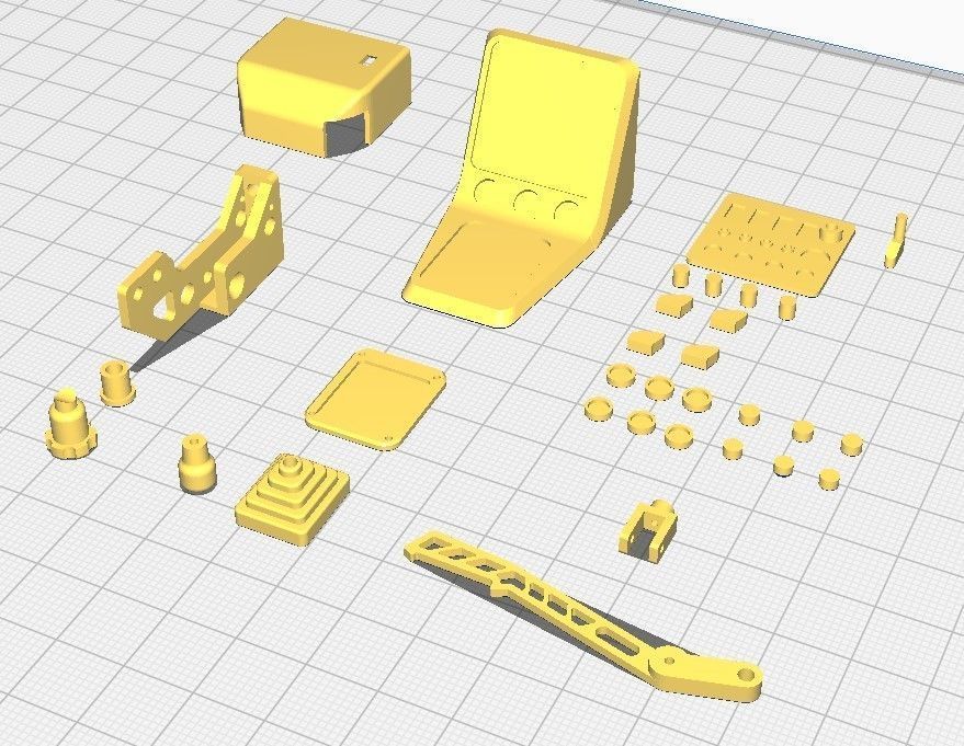 Workable interior parts for drift RC car 3D model 3D printable | CGTrader