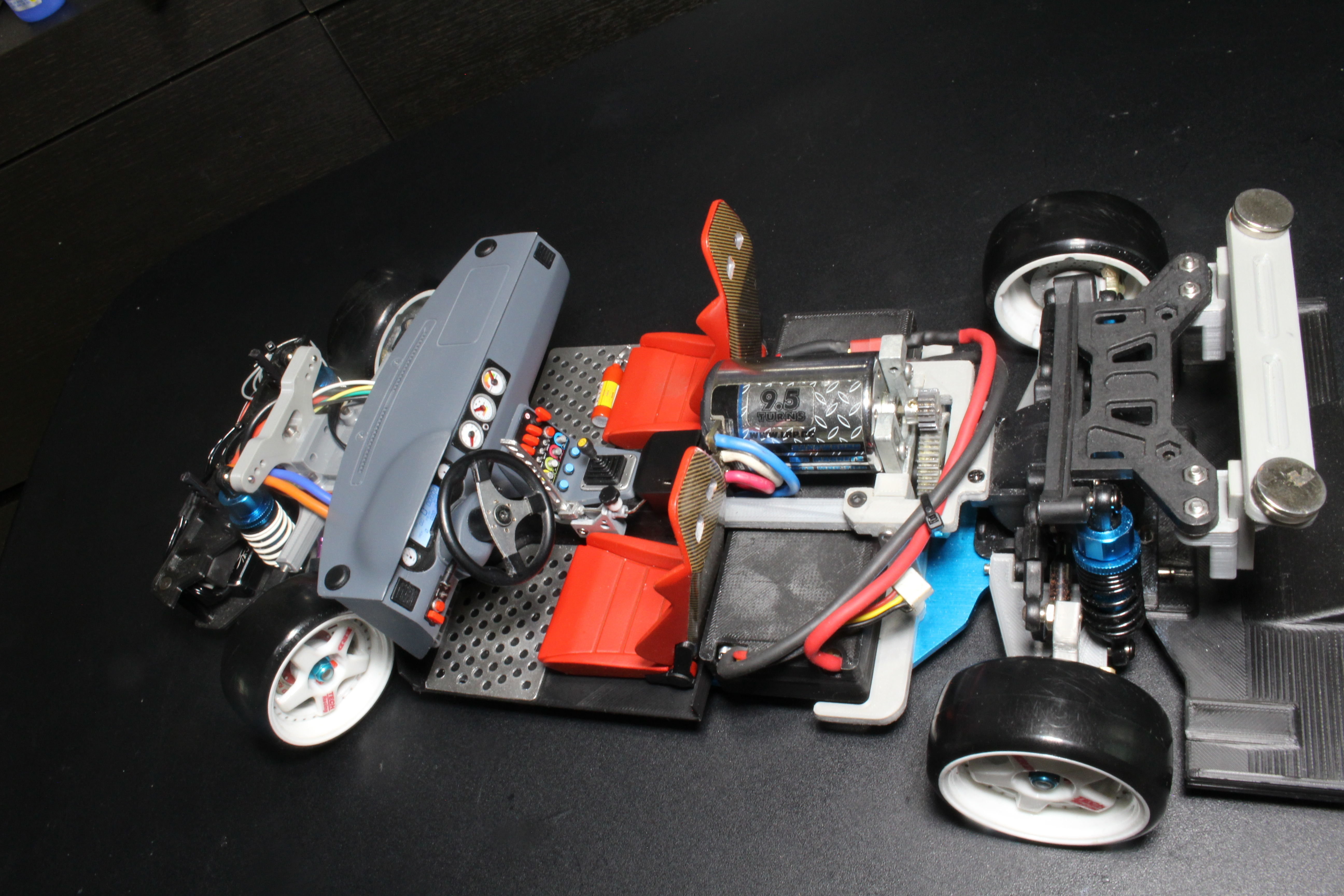 Workable interior parts for drift RC car 3D model 3D printable | CGTrader