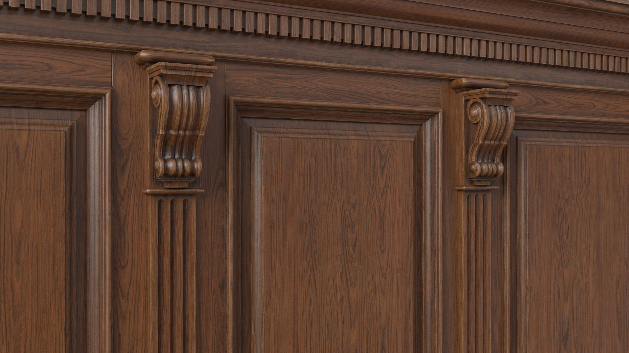 Wooden panel 02 01 3D model | CGTrader