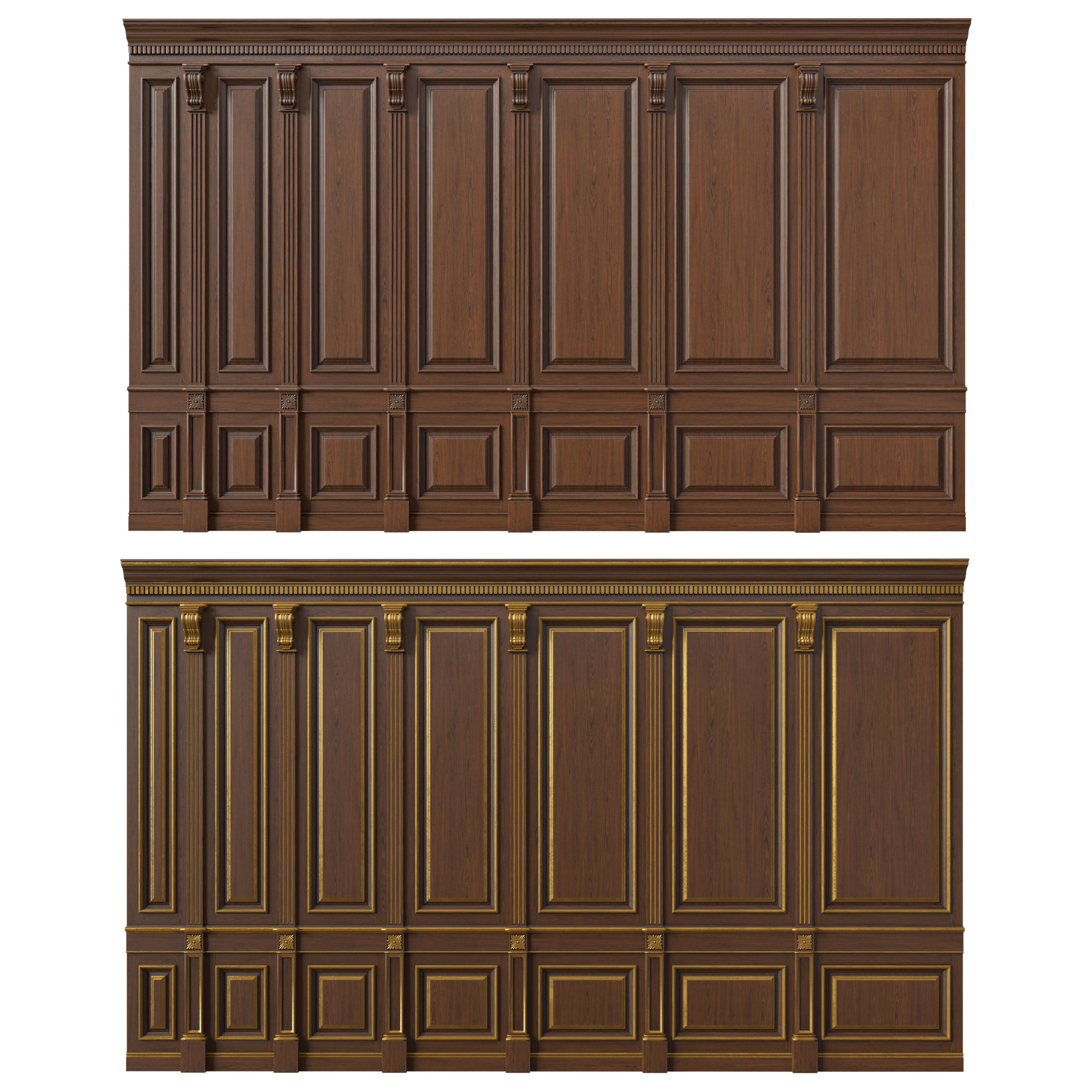 Wooden panel 02 01 3D model | CGTrader