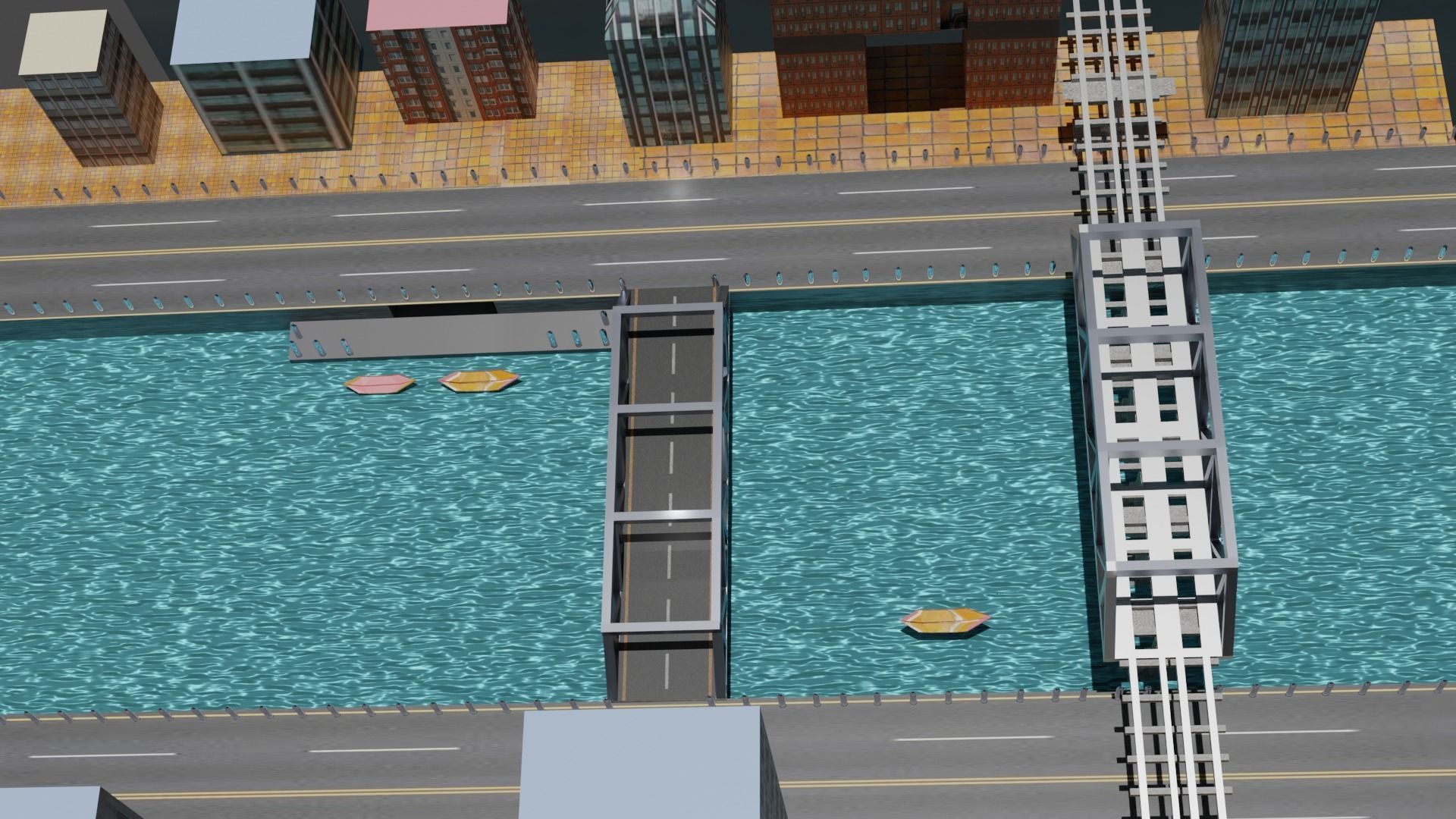 3D CITY VIEW WITH TEXTURES free 3D model animated | CGTrader