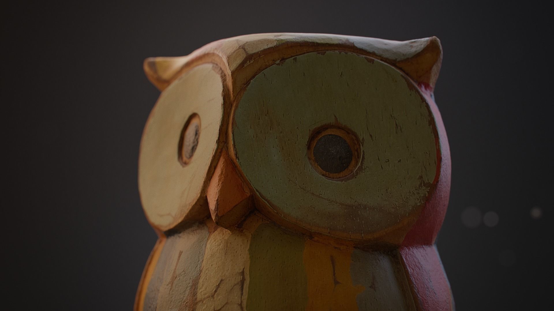 3D model Wooden Owl 3D scan optimised VR / AR / low-poly | CGTrader