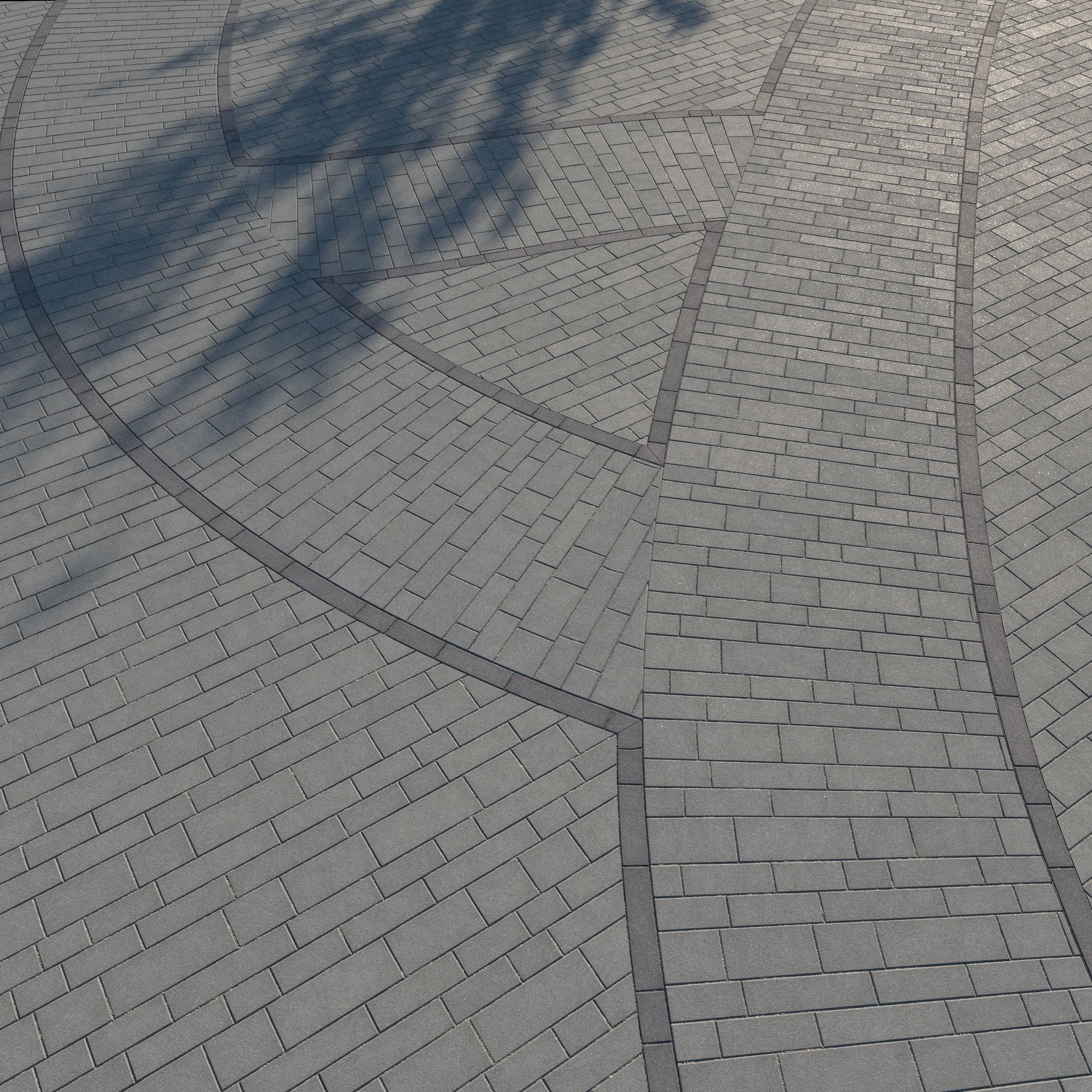 Texture 8k Large Area Linear concrete paving 01 - 3 variations VR / AR ...