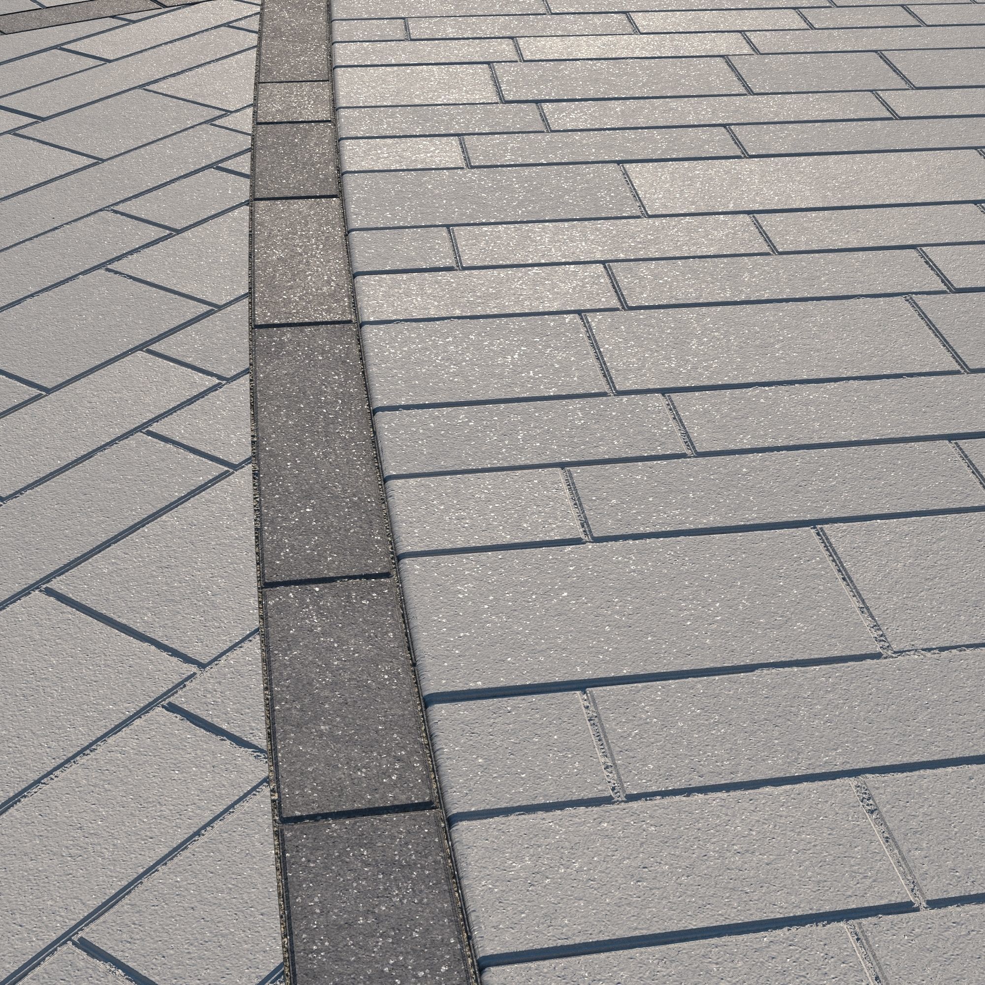 Texture 8k Large Area Linear concrete paving 01 - 3 variations VR / AR ...