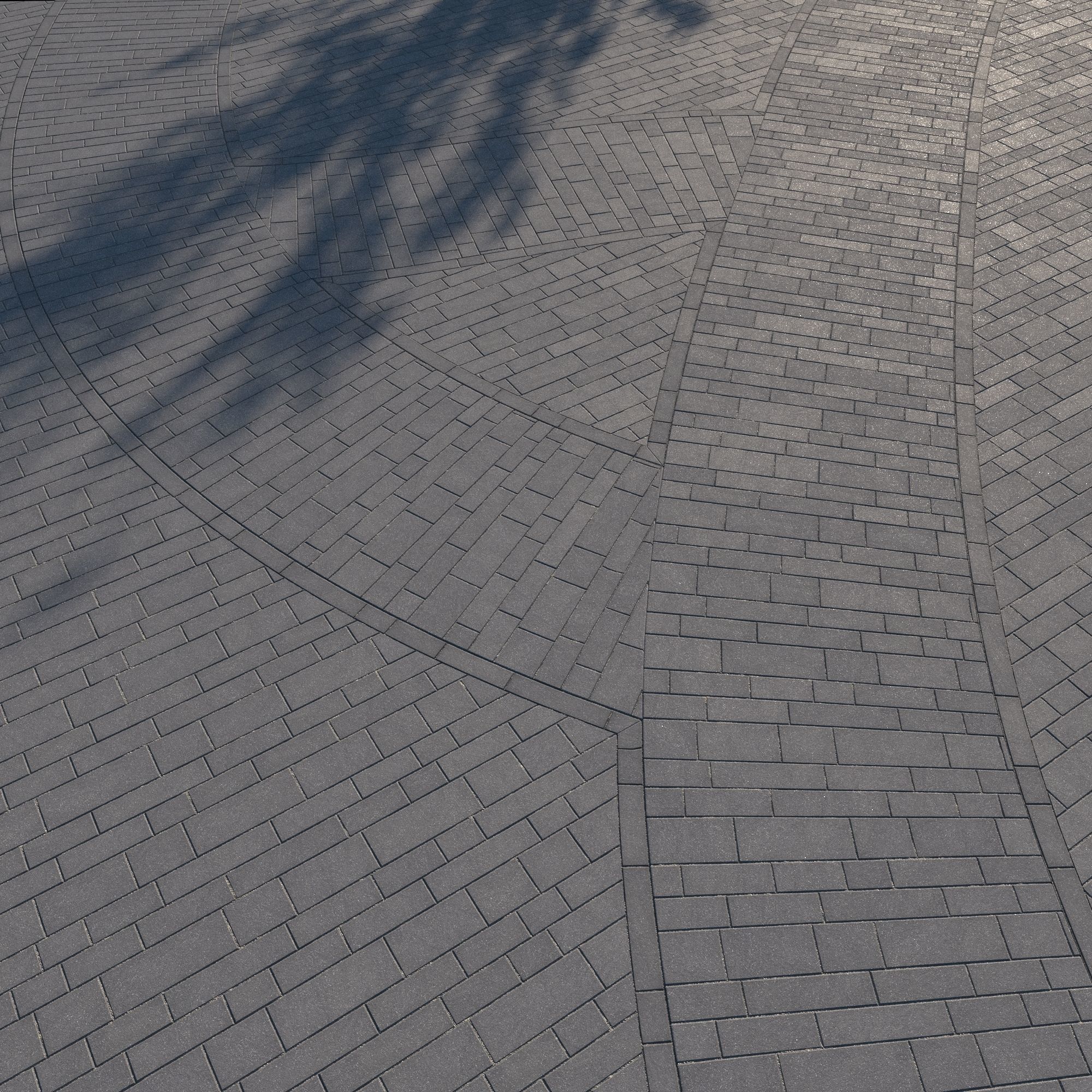 Texture 8k Large Area Linear concrete paving 01 - 3 variations VR / AR ...