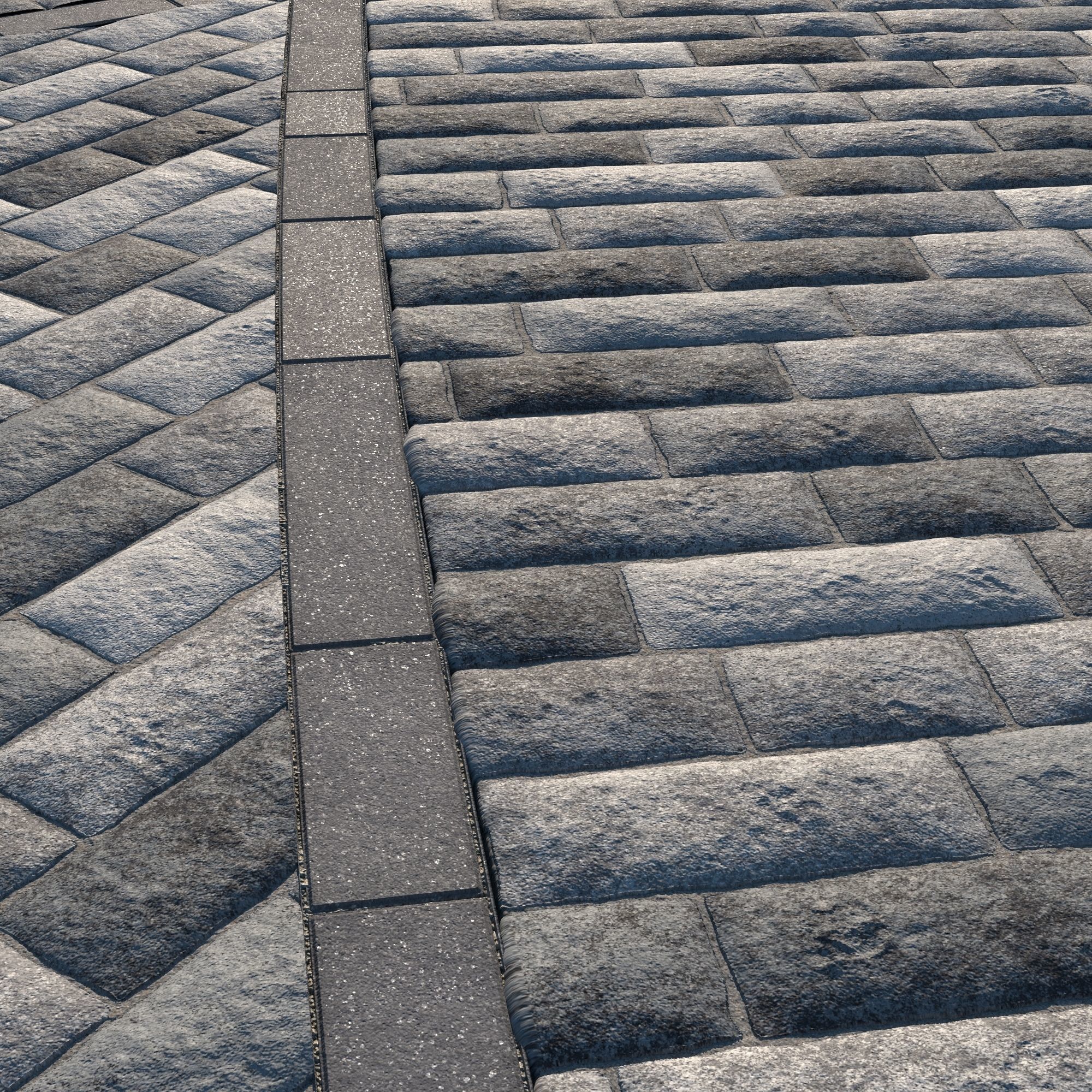 Texture 8K Large Area Linear Cobblestone 01 - 3 Variations VR / AR ...