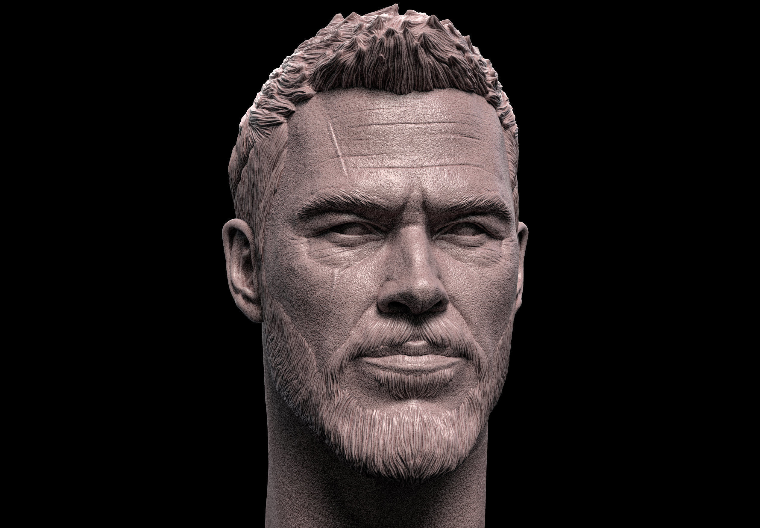 Thor- Chris Hemsworth Head 3D model 3D printable | CGTrader