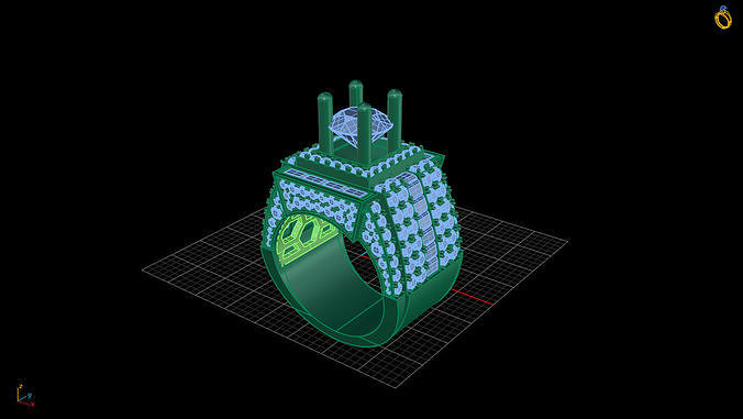 RINGS DIAMOND 3D model 3D printable | CGTrader