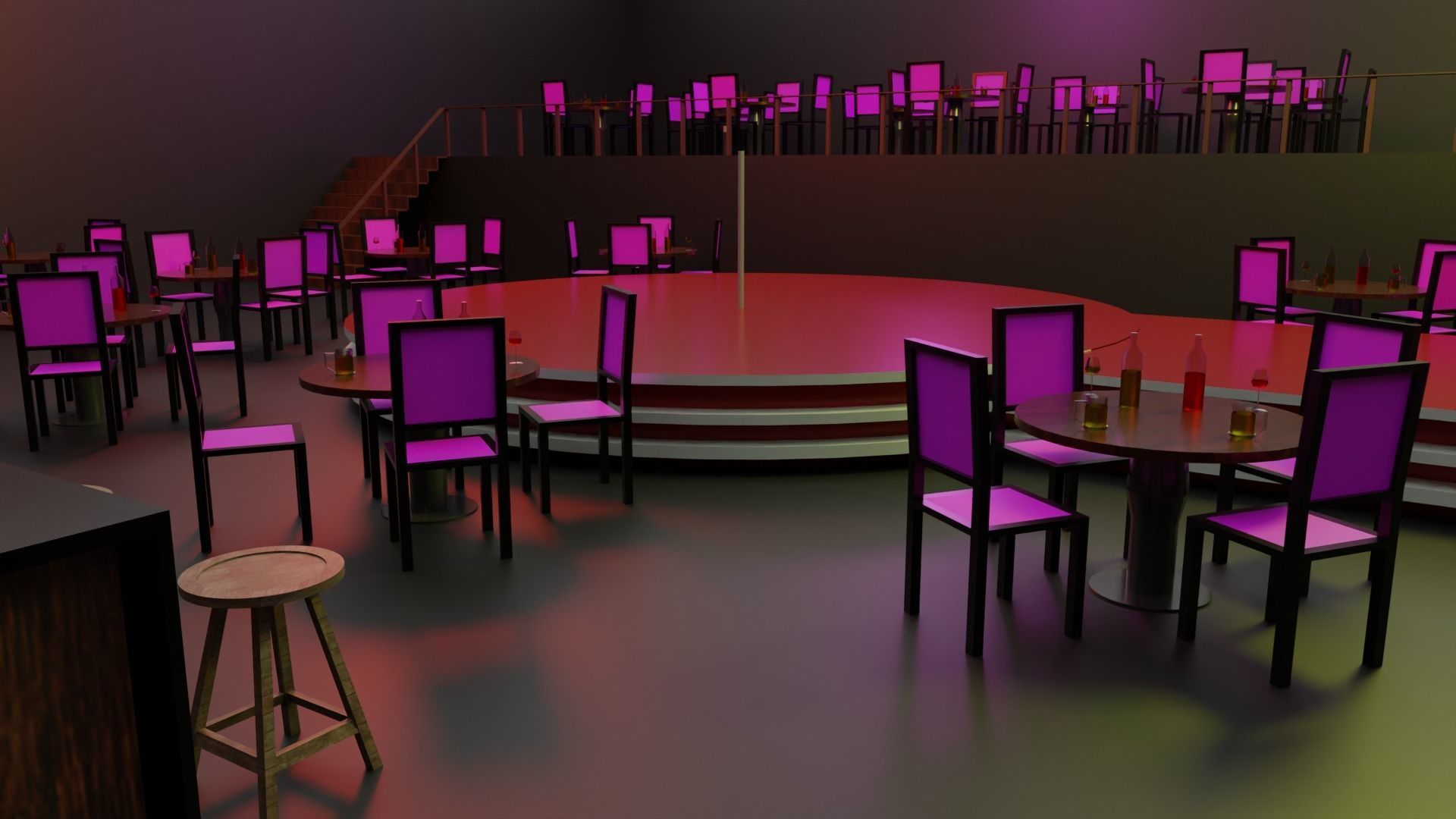 3D model Night Club VR / AR / low-poly | CGTrader