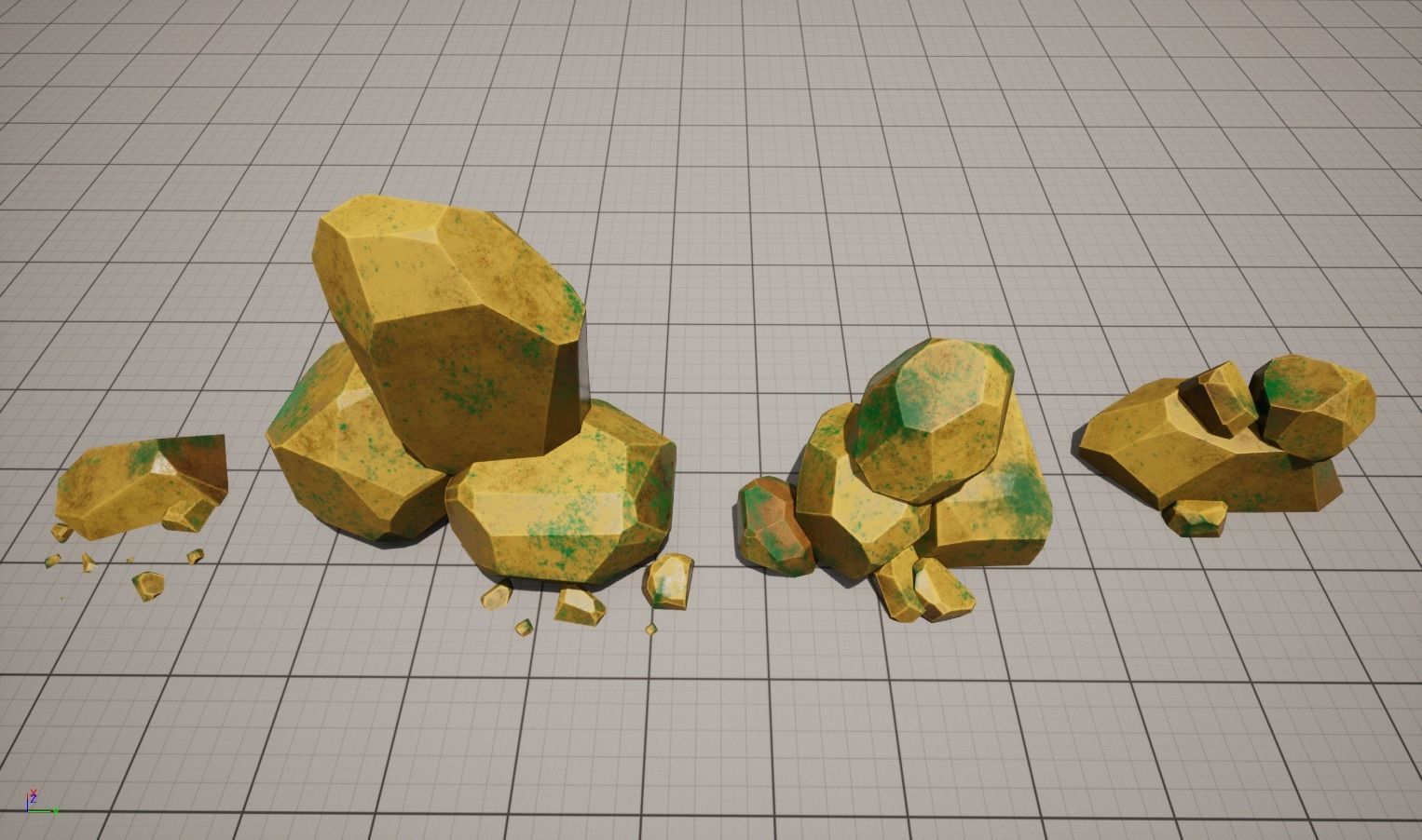 Stylized Rocks Set vol 02 free VR / AR / low-poly 3D model | CGTrader