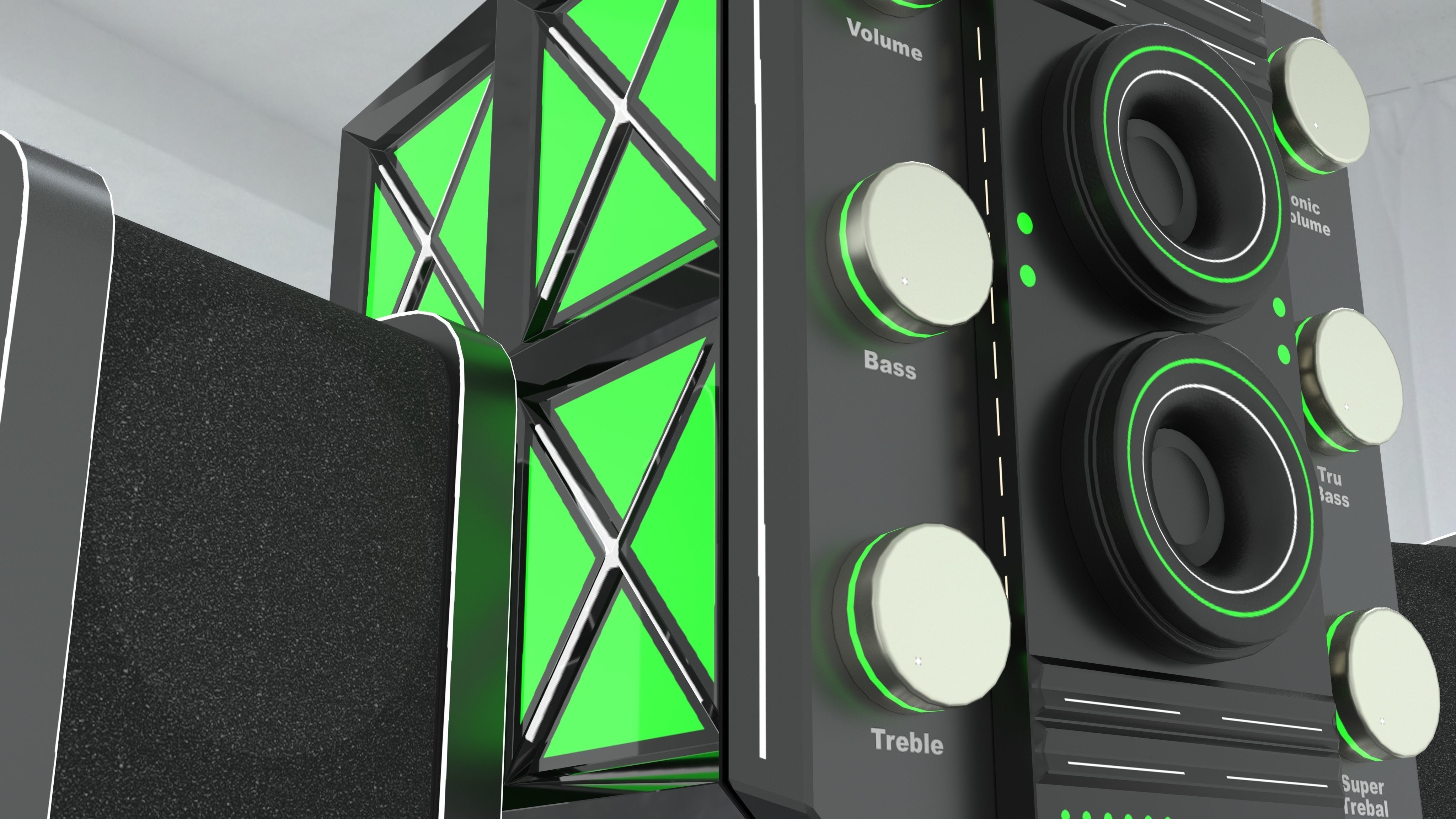 3D model Stereo System VR / AR / low-poly | CGTrader