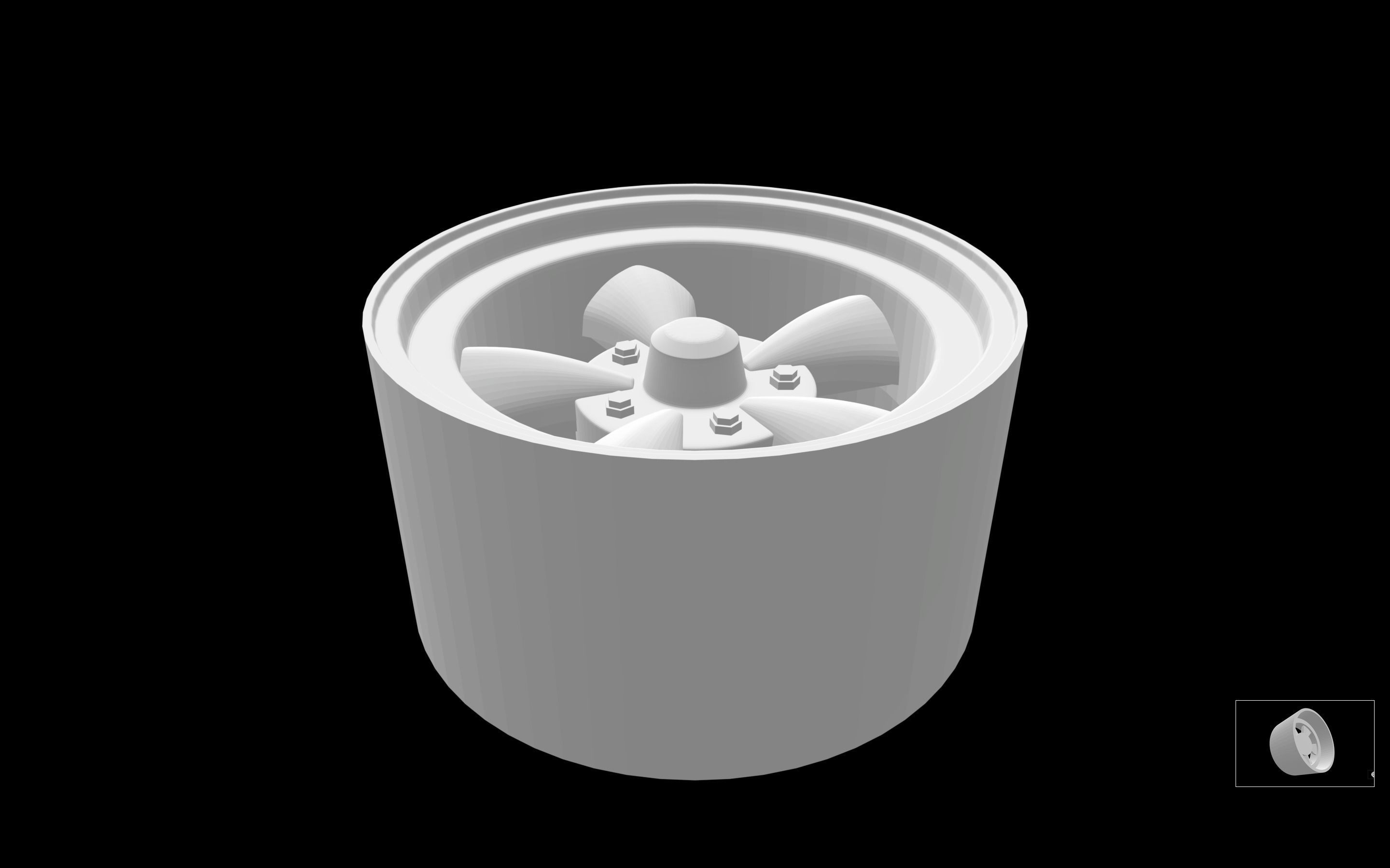 American Racing Torque Thrust D scalable and printable rims 3D model 3D ...