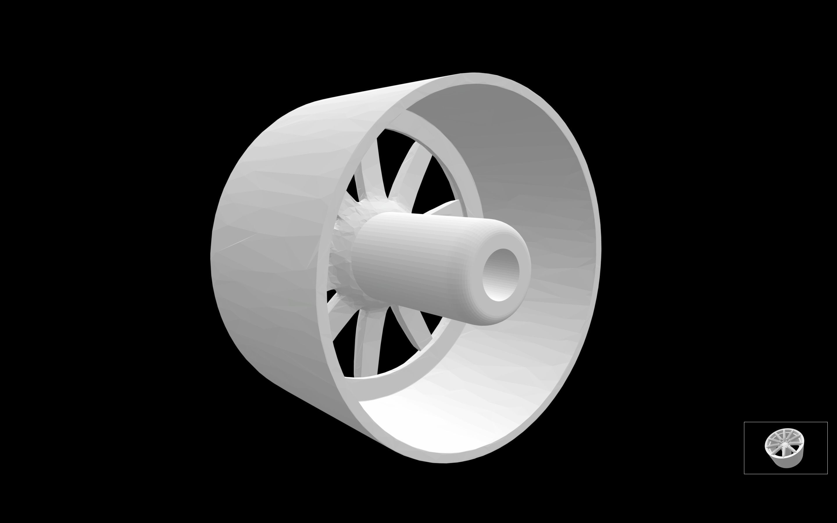 Alfa Romeo OEM scalable and printable rims 3D model 3D printable | CGTrader