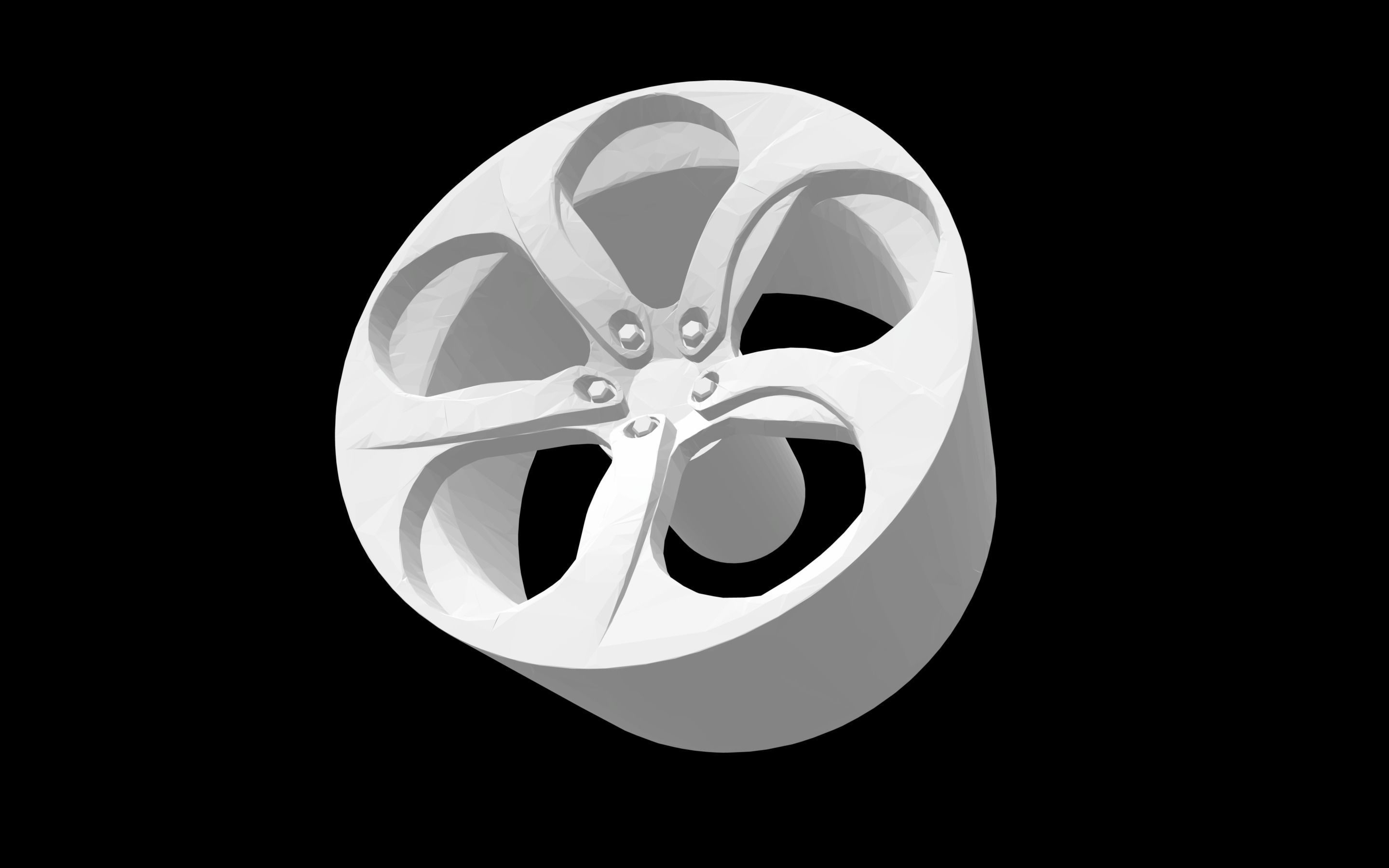 Alfa Romeo OEM scalable and printable rims 3D model 3D printable | CGTrader