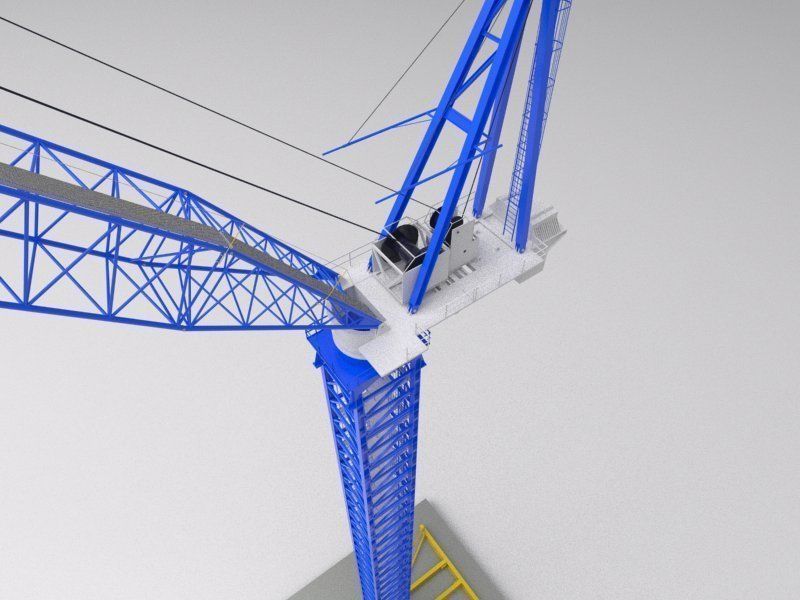Favelle Favco M1280D TOWER crane 3D model | CGTrader