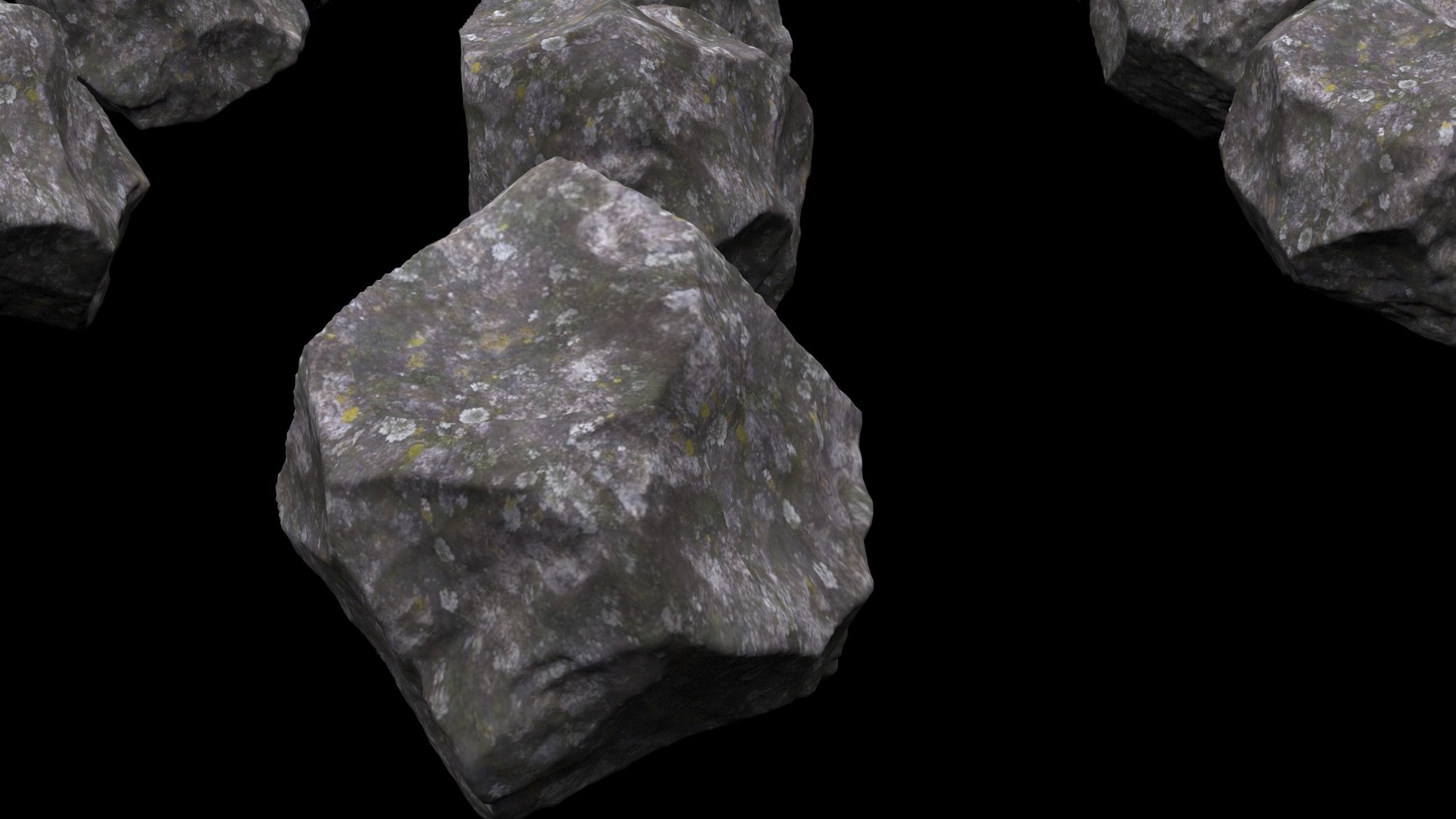 3D model Pack of 100 Rock 3D Models Assets for Unreal Unity and ...