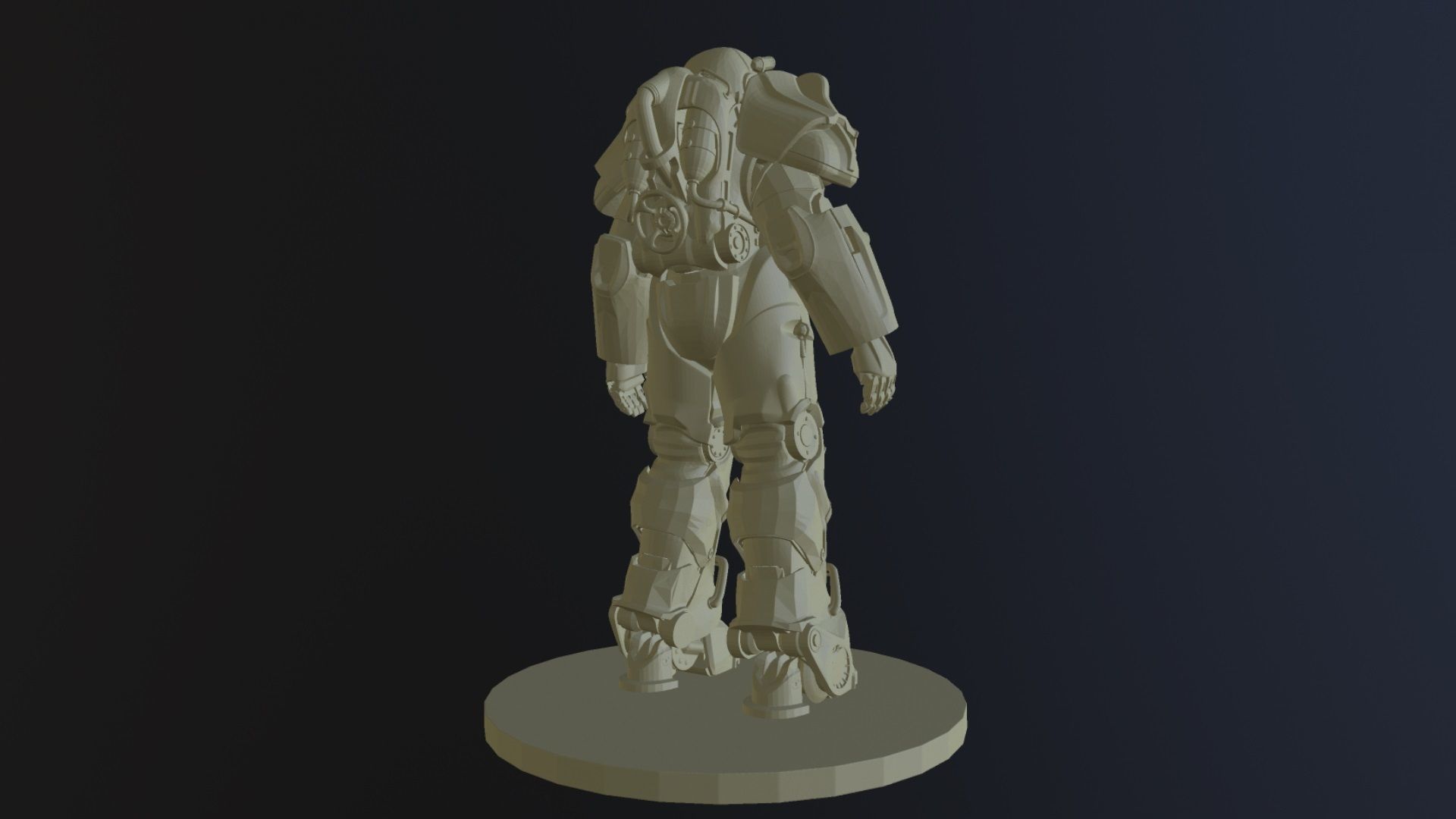 FALLOUT T-45 POWER ARMOR SCULPTURE 3D model | CGTrader