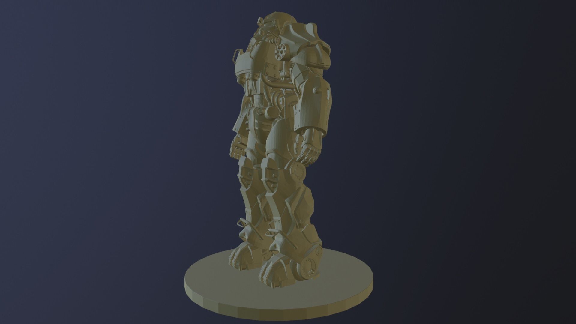 FALLOUT T-45 POWER ARMOR SCULPTURE 3D model | CGTrader
