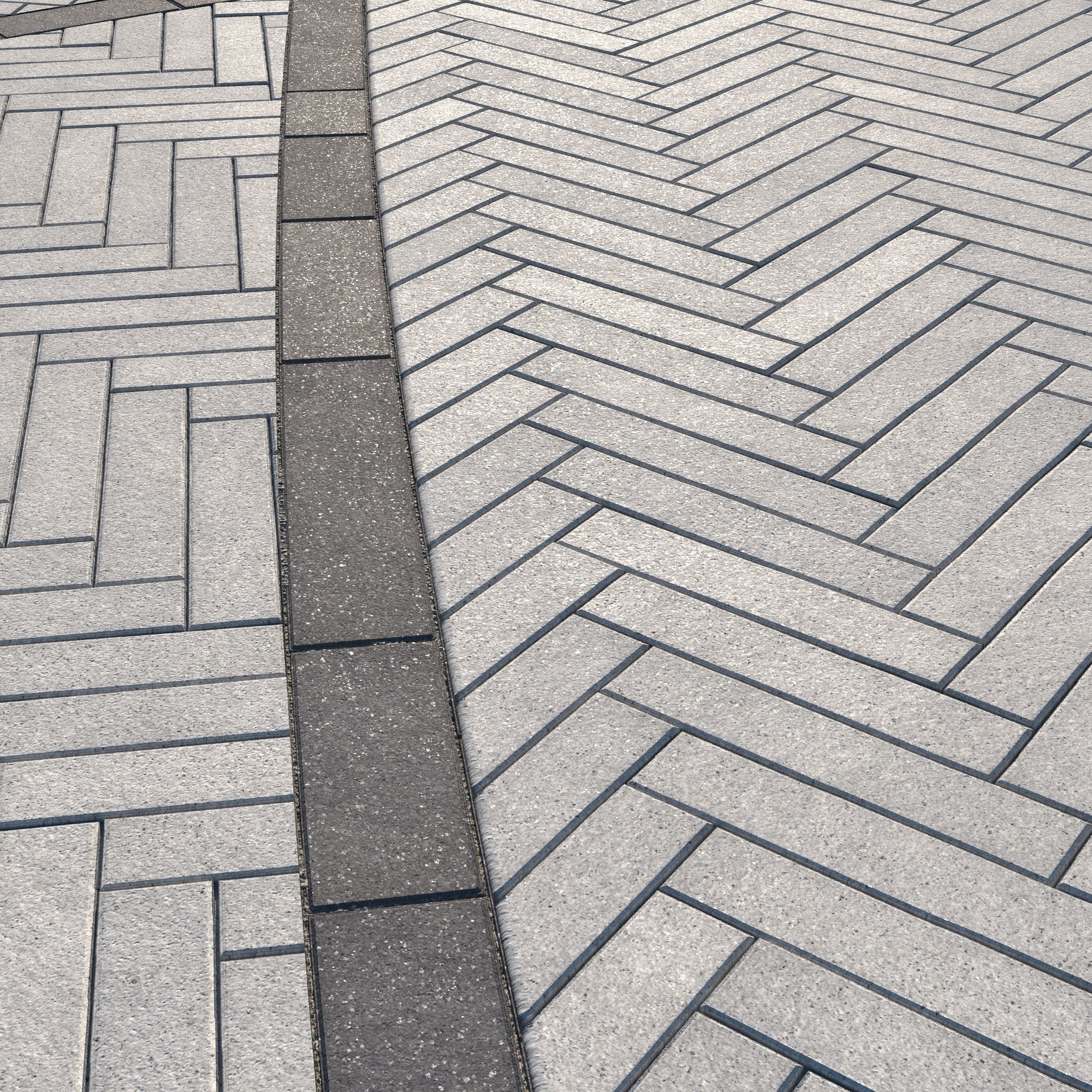 Texture 8K Large Area Pavement Herringbone Concrete 01 - 3 Variations ...