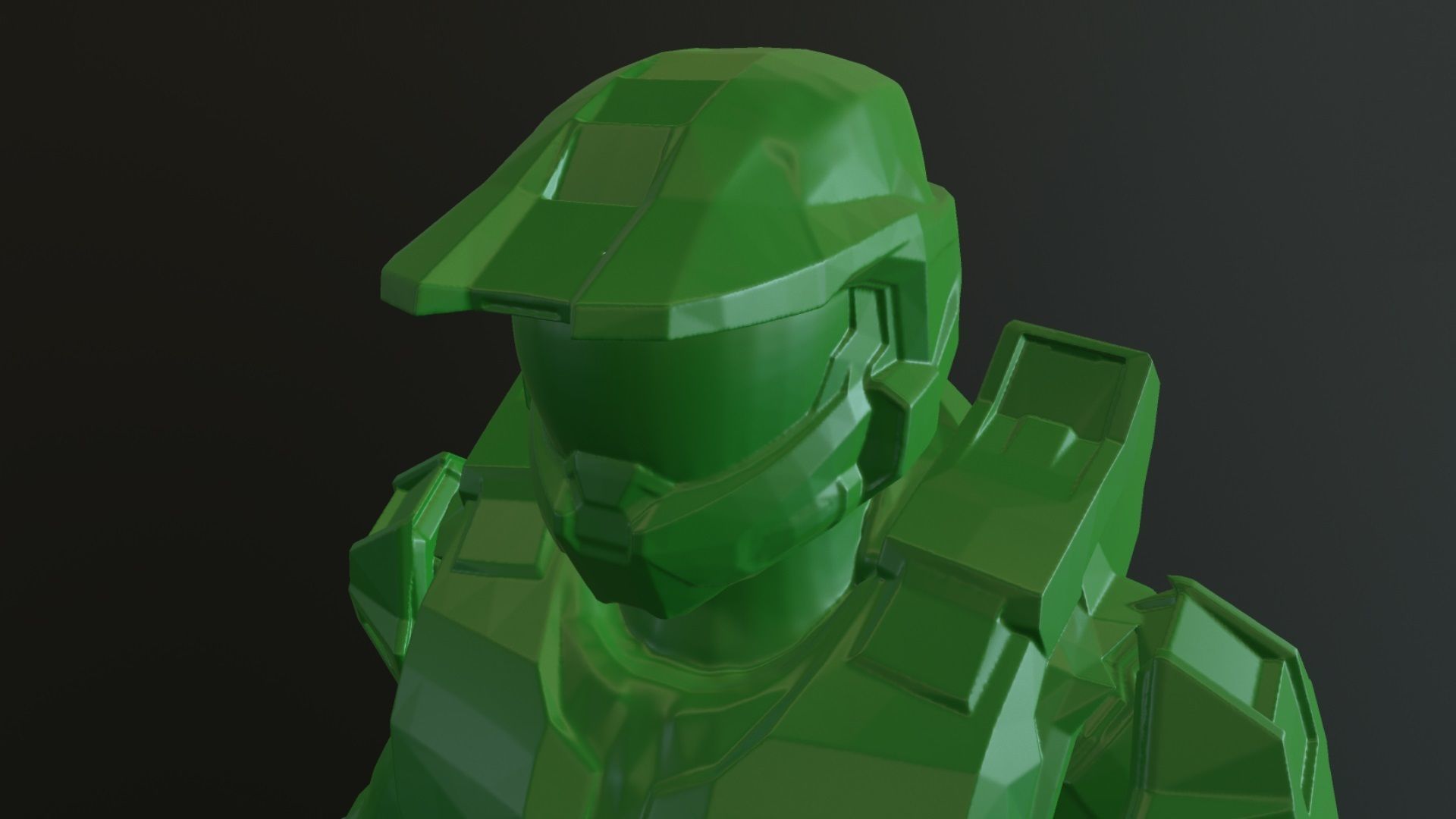 HALO MASTER CHIEF SCULPTURE 3D model | CGTrader