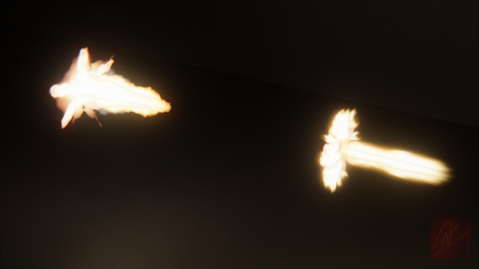 3D model Gun Muzzle Flash Asset Pack Low-poly 3D model VR / AR / low ...