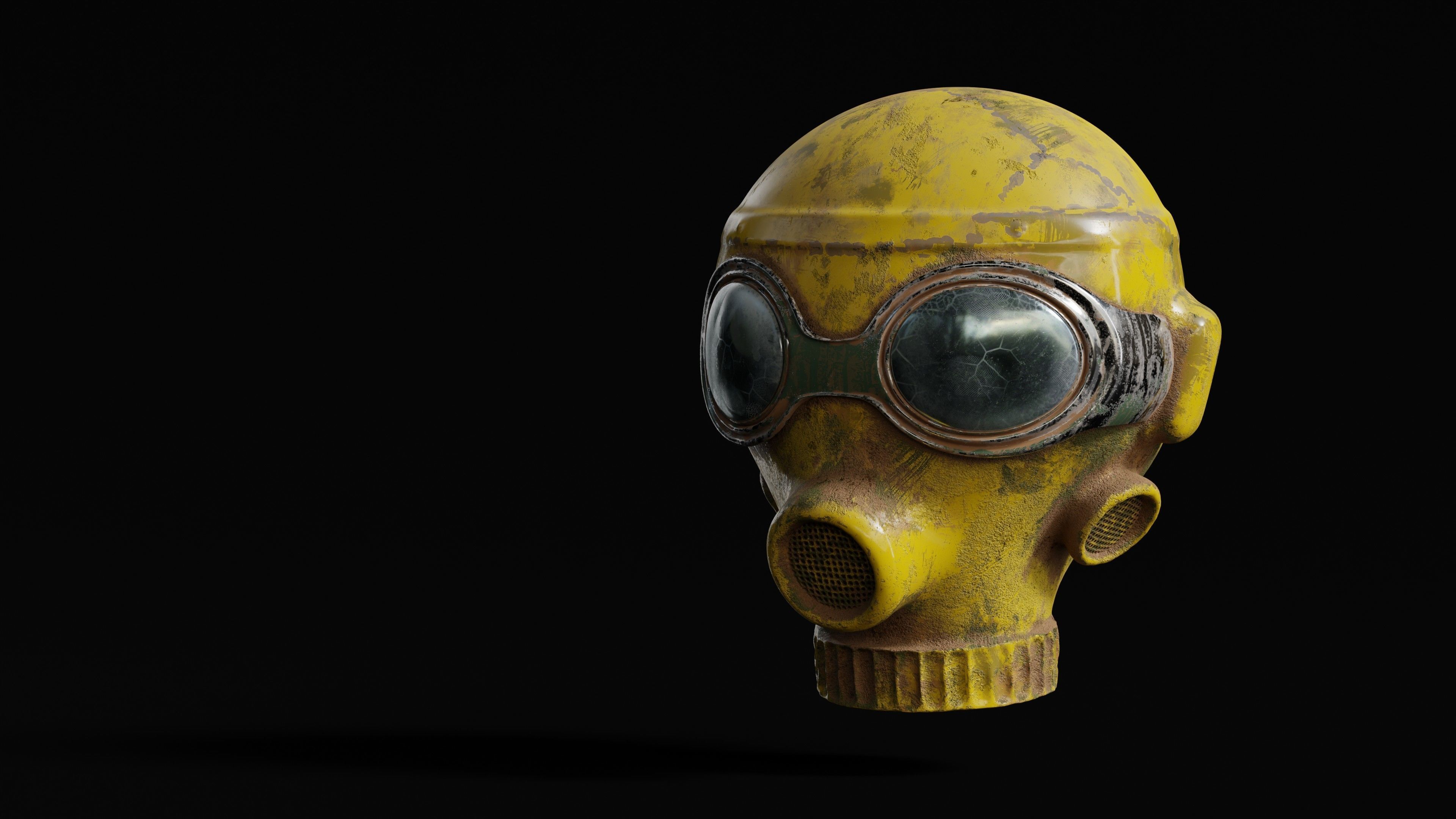 Apocalyptic Helmet Sci-fi Gas Mask Visor free 3D model | CGTrader
