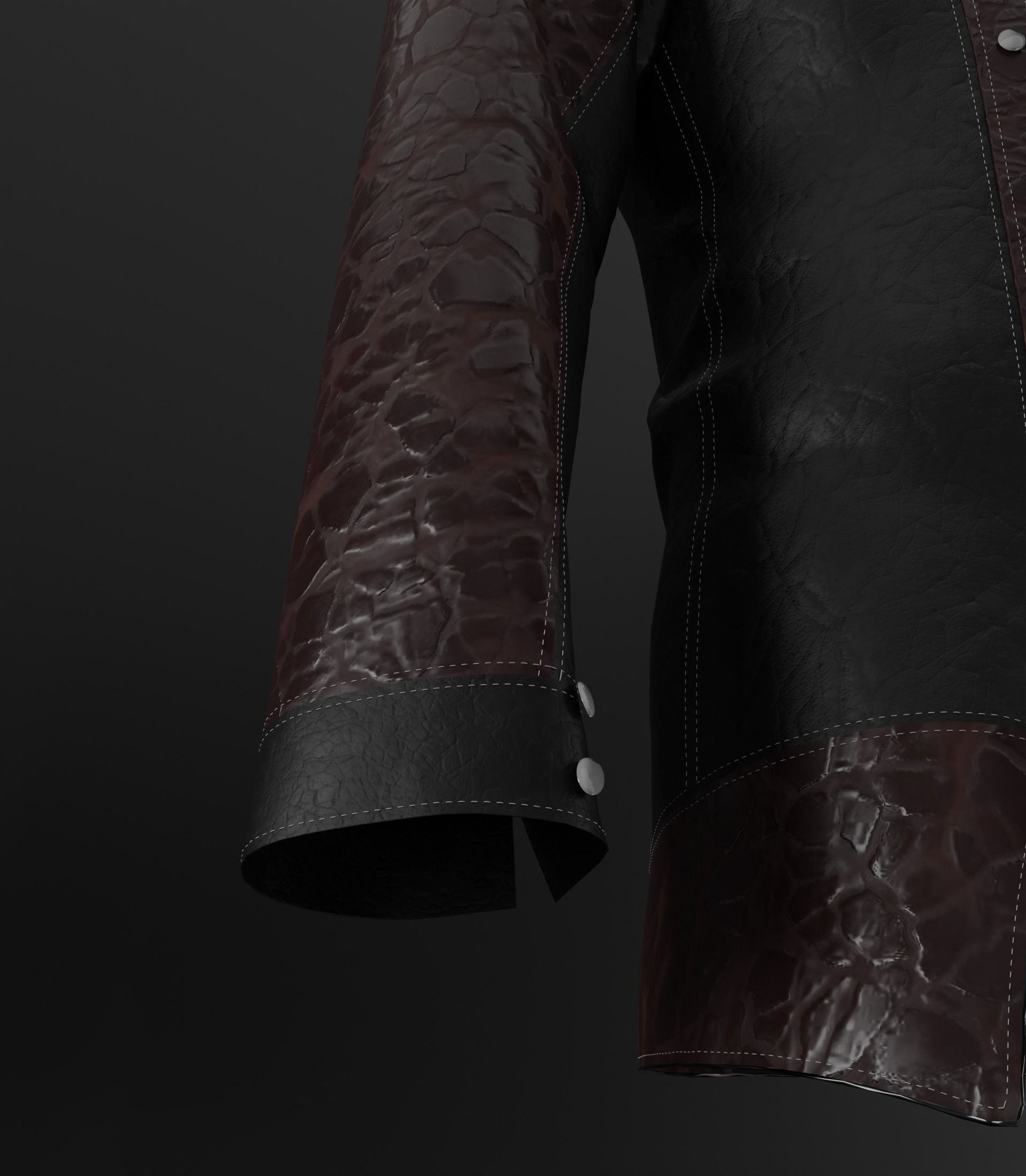 Leather Jacket 3D model rigged | CGTrader