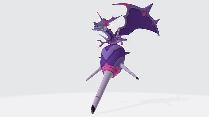 Naganadel pokemon dragon 3D model 3D printable | CGTrader