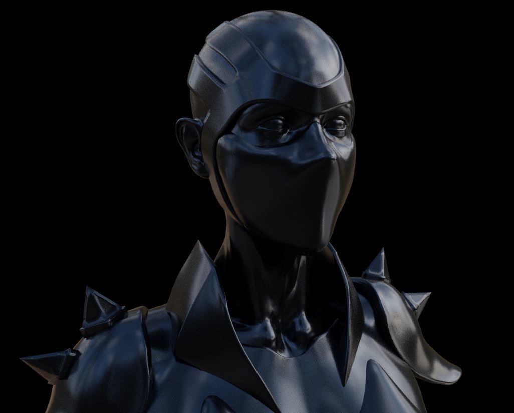 LADY ARMANOID BUST 3D model 3D printable | CGTrader