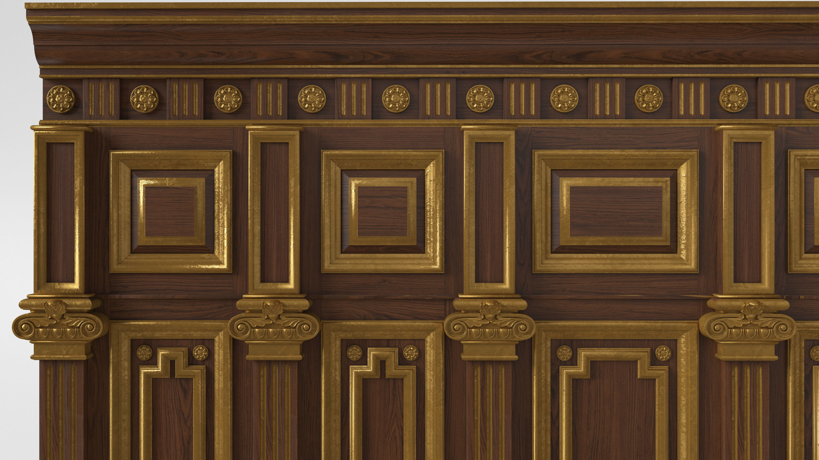 Wooden panel 03 01 3D model | CGTrader