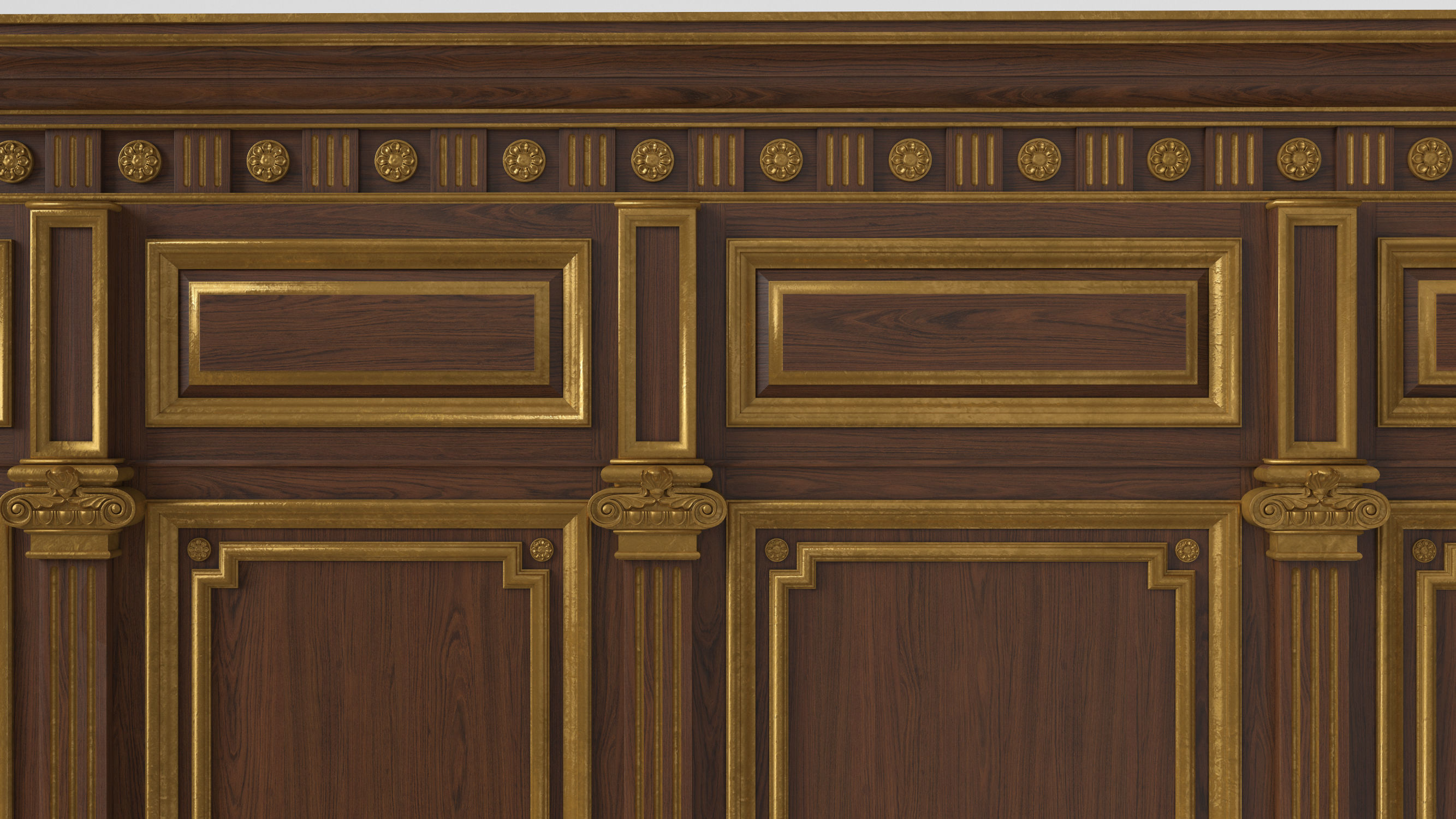 Wooden panel 03 01 3D model | CGTrader