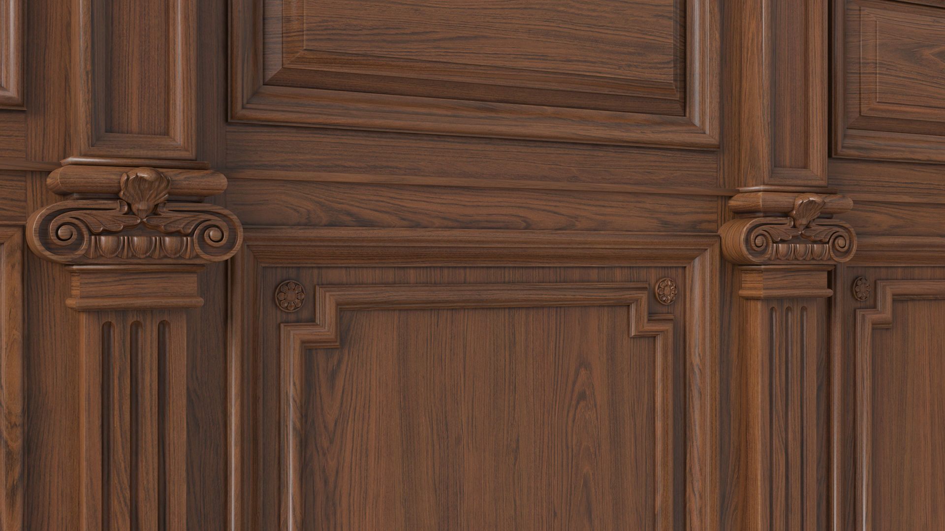 Wooden panel 03 01 3D model | CGTrader