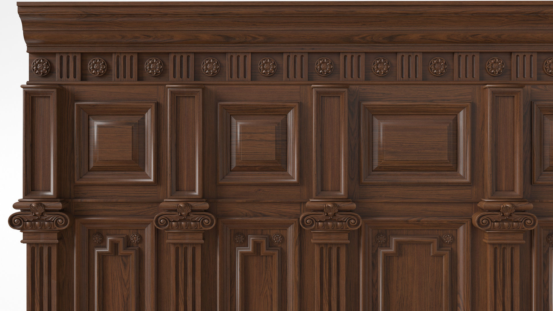 Wooden panel 03 01 3D model | CGTrader