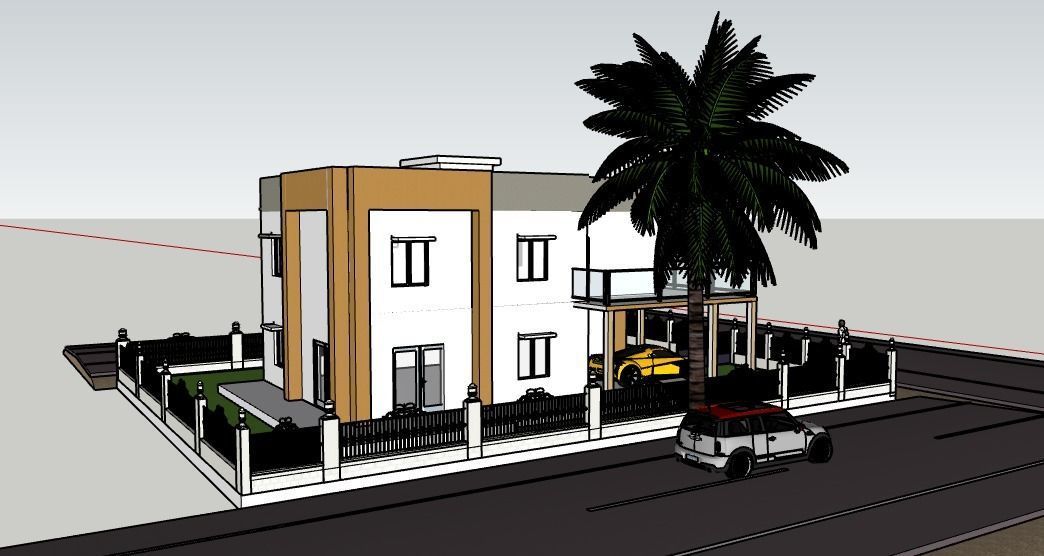 double story villa REVIT 3D model | CGTrader