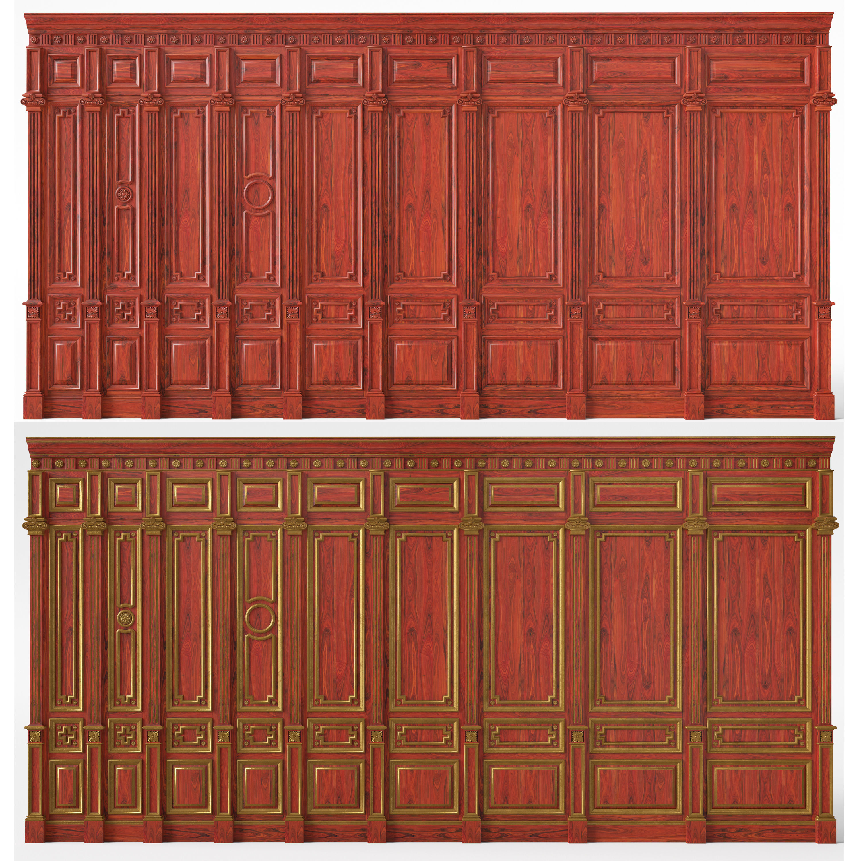 Wooden panel 03 04 3D model | CGTrader