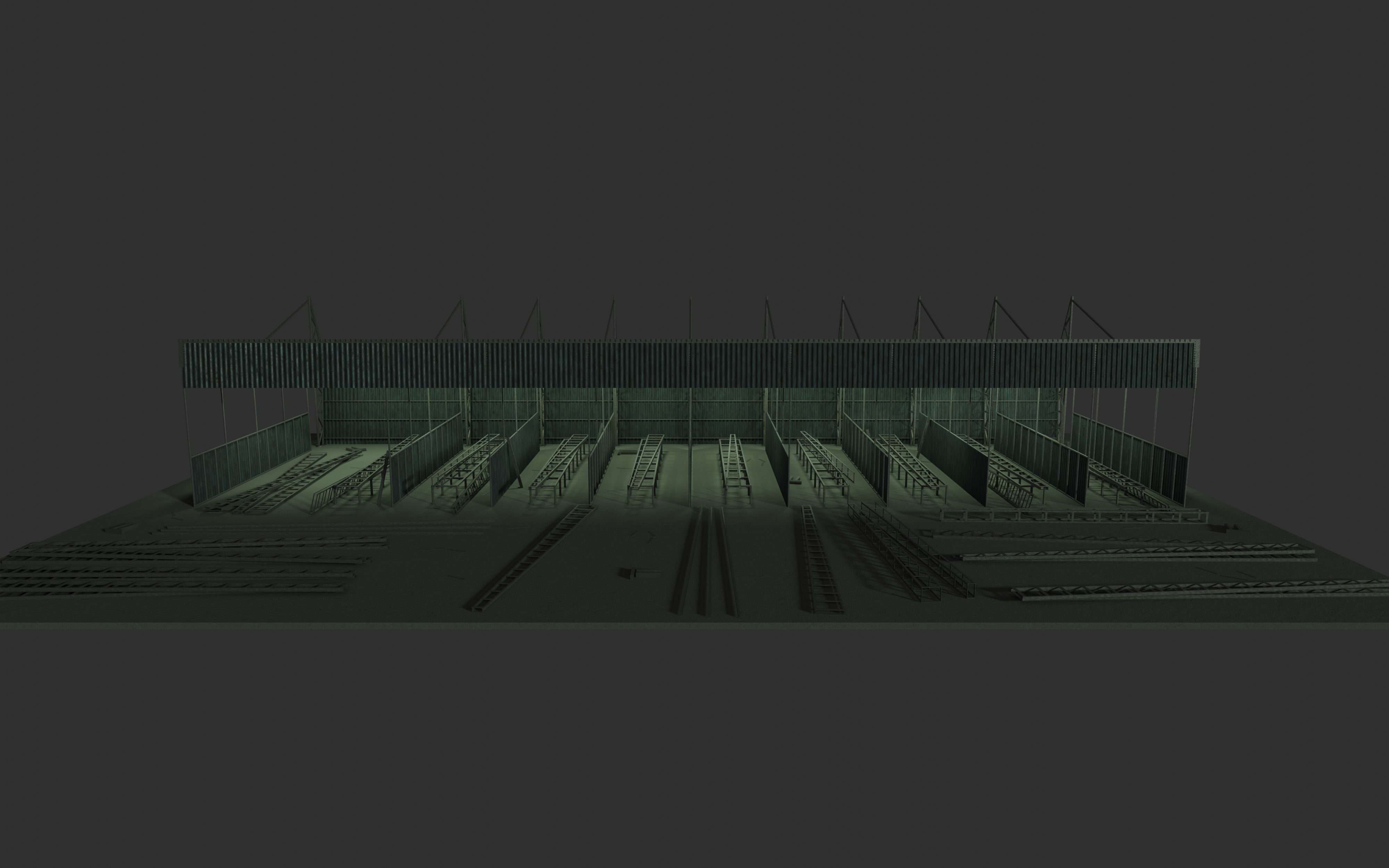 Mini Warehouse And Factory Building free 3D model | CGTrader