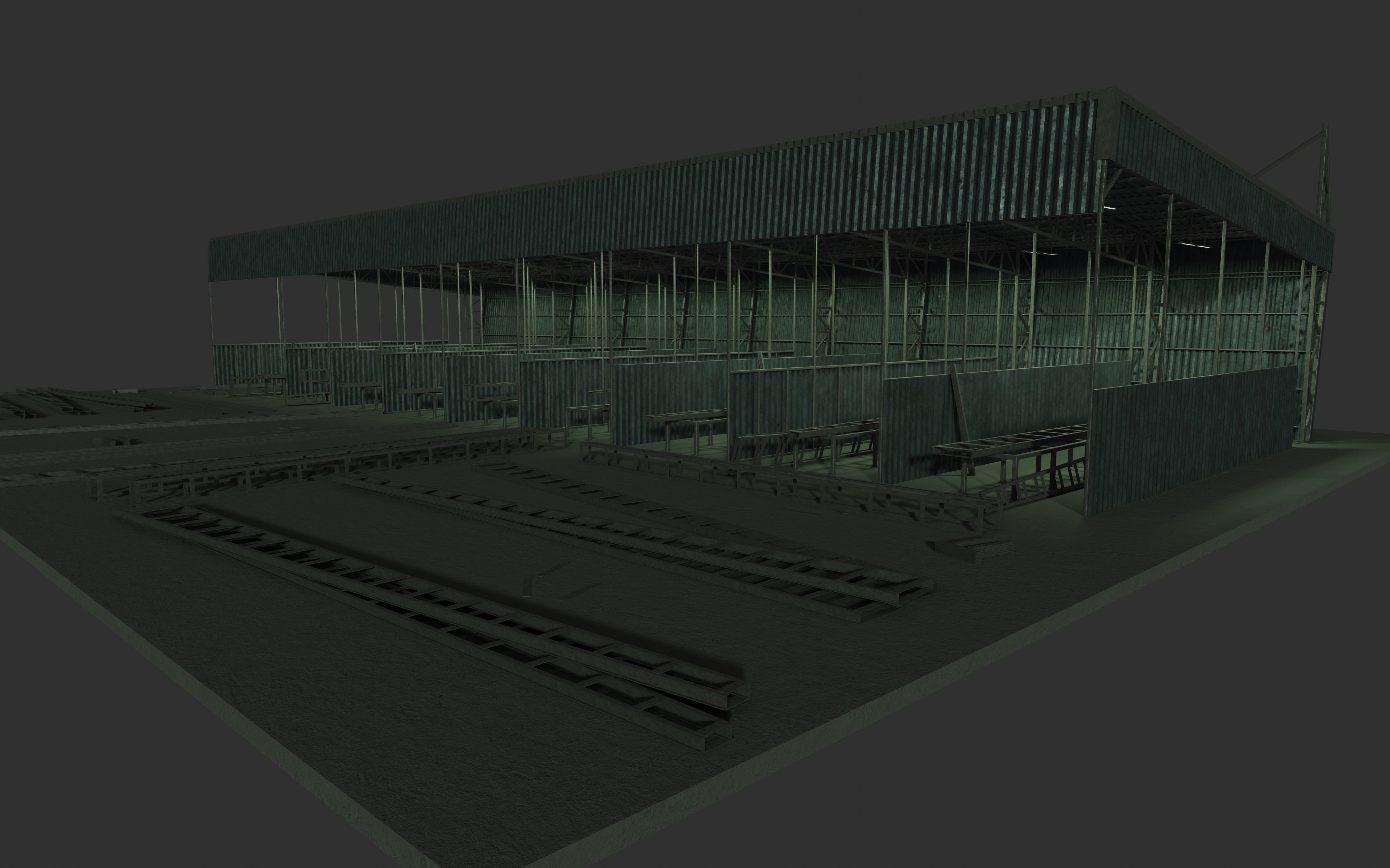 Mini Warehouse And Factory Building free 3D model | CGTrader