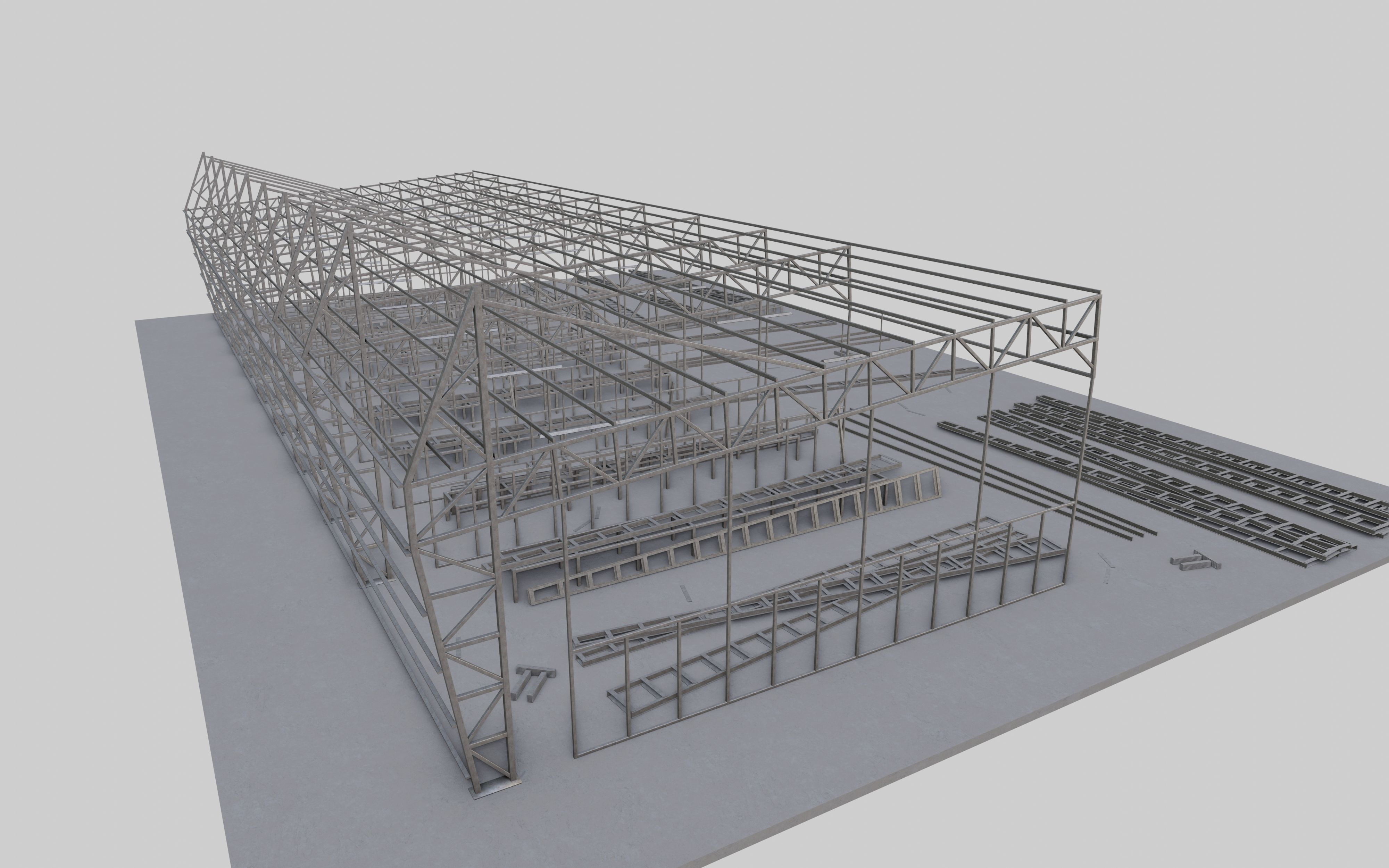 Mini Warehouse And Factory Building free 3D model | CGTrader