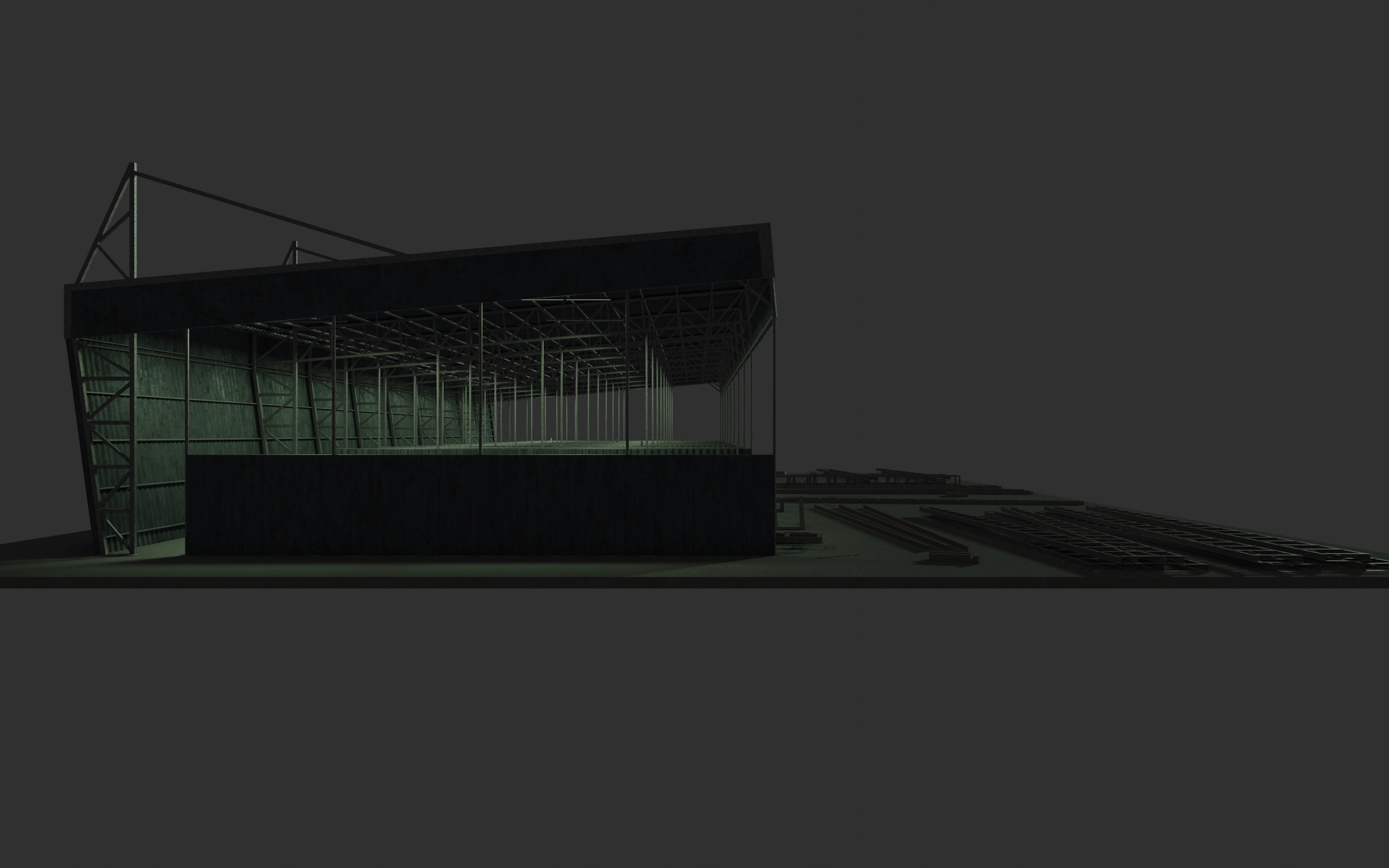 Mini Warehouse And Factory Building free 3D model | CGTrader