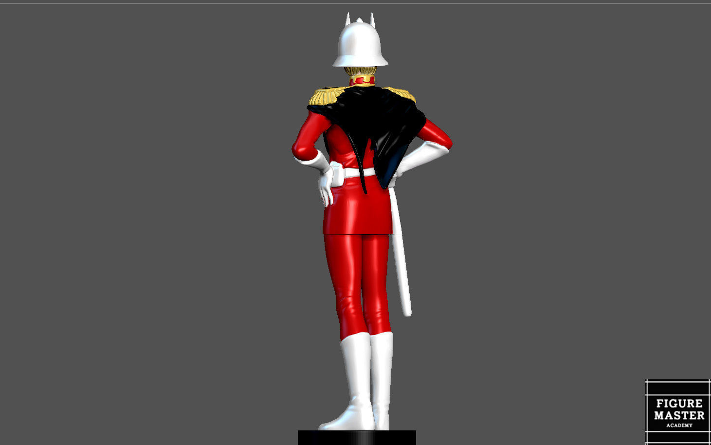 CHAR AZNABLE ZAKU ZEON GUNDAM PILOT GUNPLA ANIME 3D model 3D printable ...