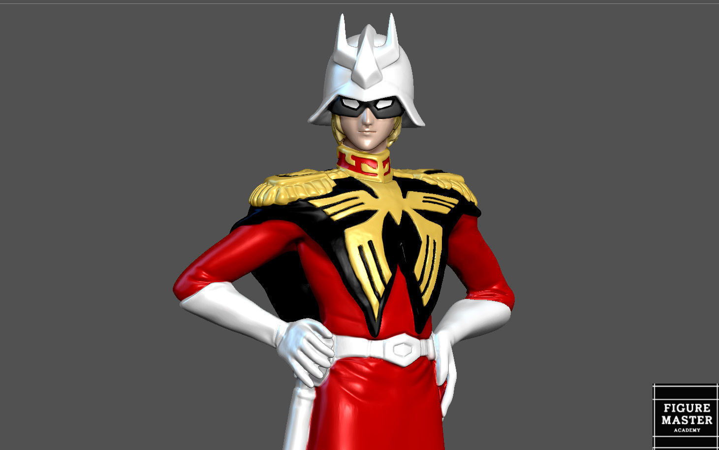 CHAR AZNABLE ZAKU ZEON GUNDAM PILOT GUNPLA ANIME 3D model 3D printable ...