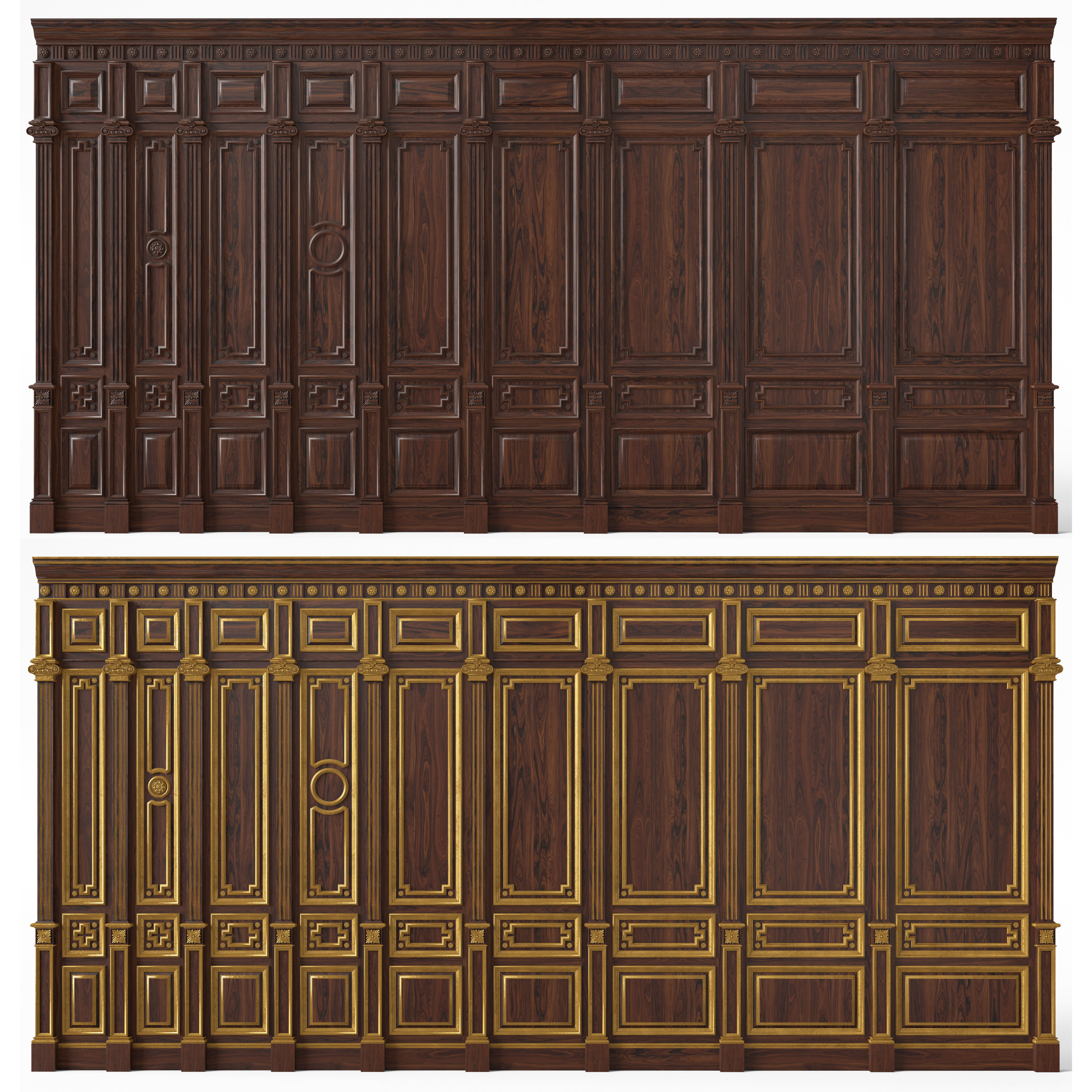 Wooden panel 03 07 3D model | CGTrader