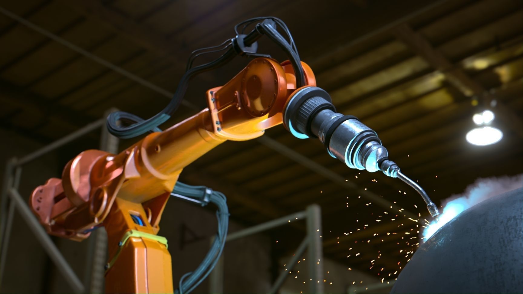 3D model Industrial Robot Welding VR / AR / low-poly | CGTrader