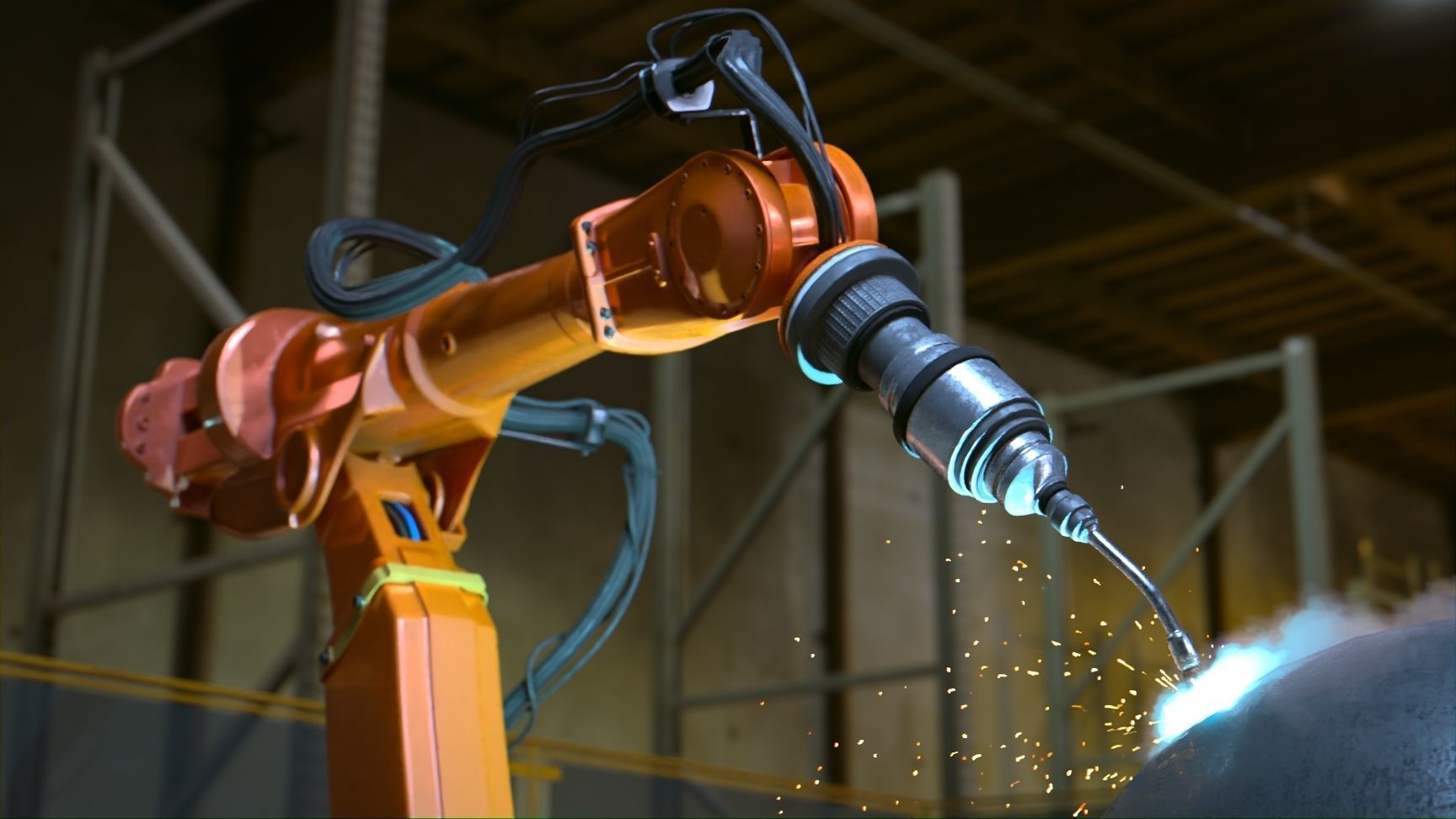 3D model Industrial Robot Welding VR / AR / low-poly | CGTrader