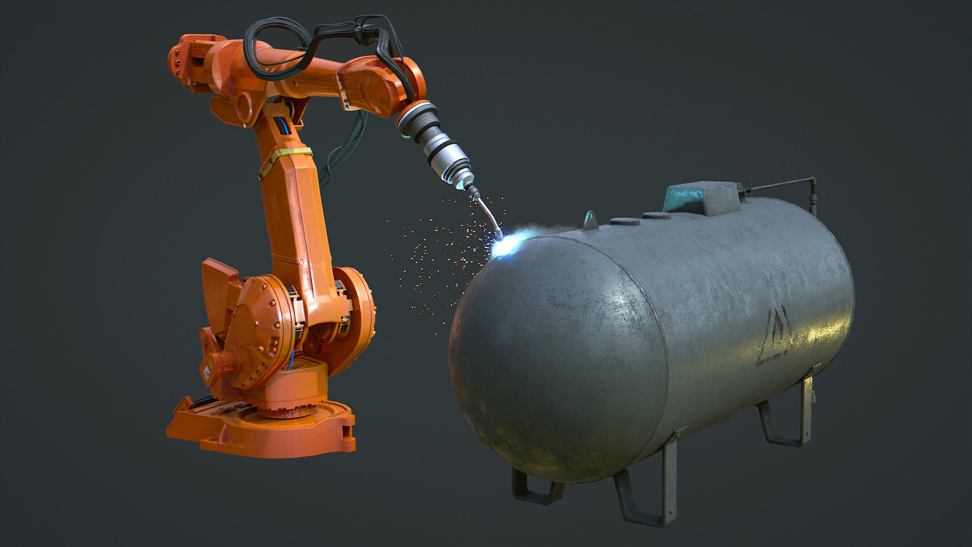 3D model Industrial Robot Welding VR / AR / low-poly | CGTrader