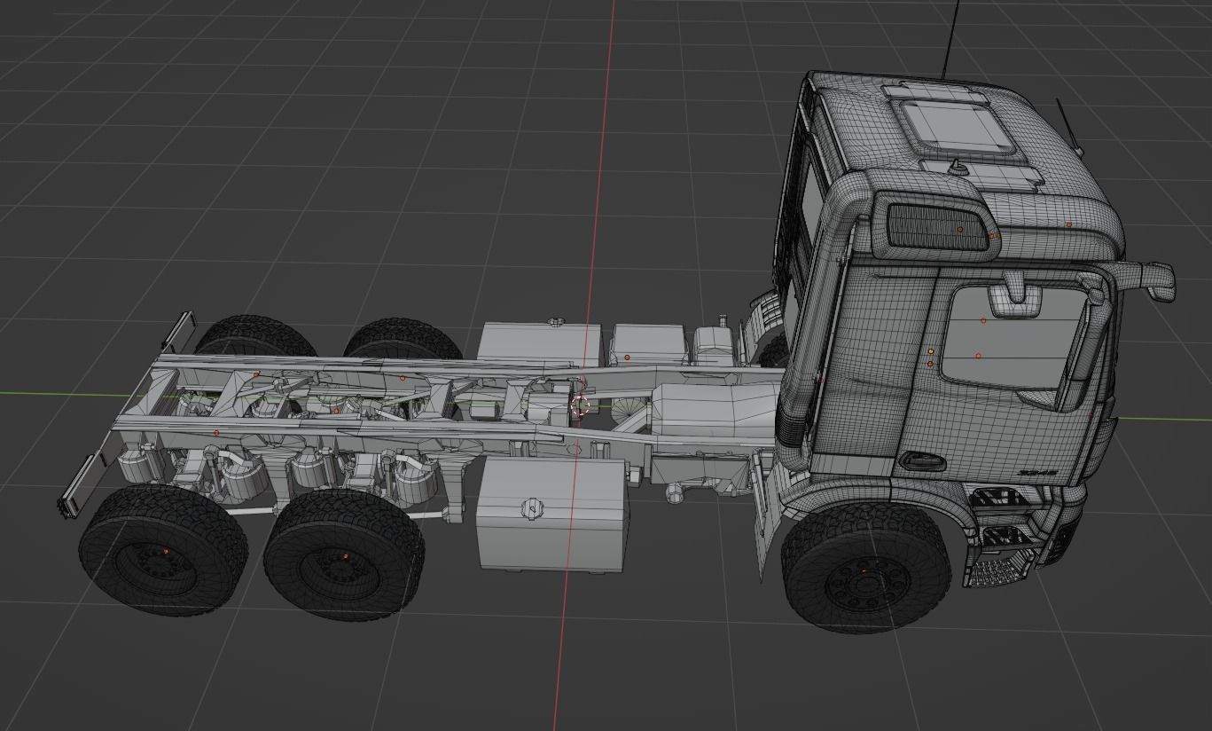 Mercedes Arocs 6x6 3D model | CGTrader